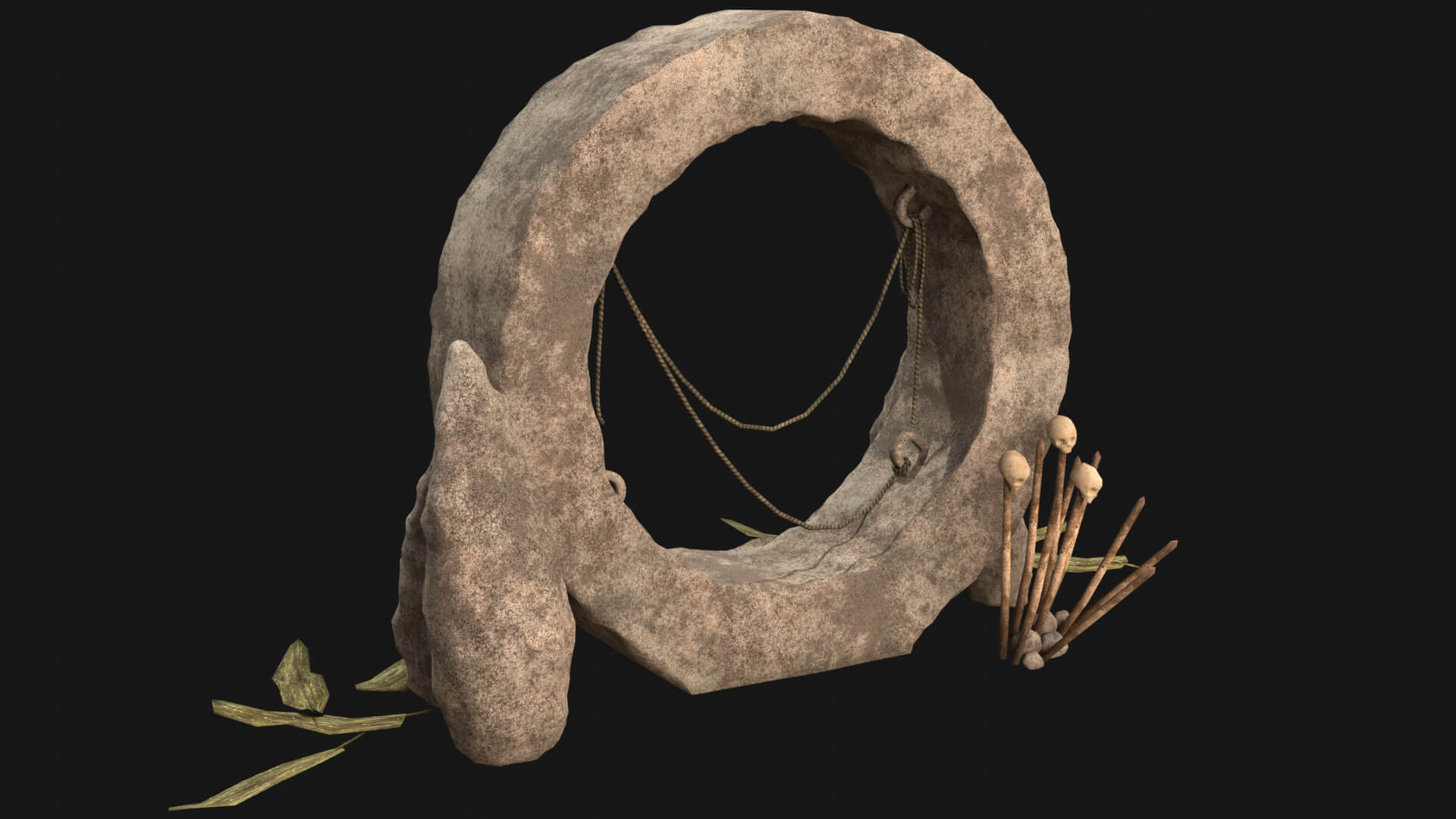 Cult Sacrifice Tribal Jungle Swamp Place Collection - 3D Model by ...