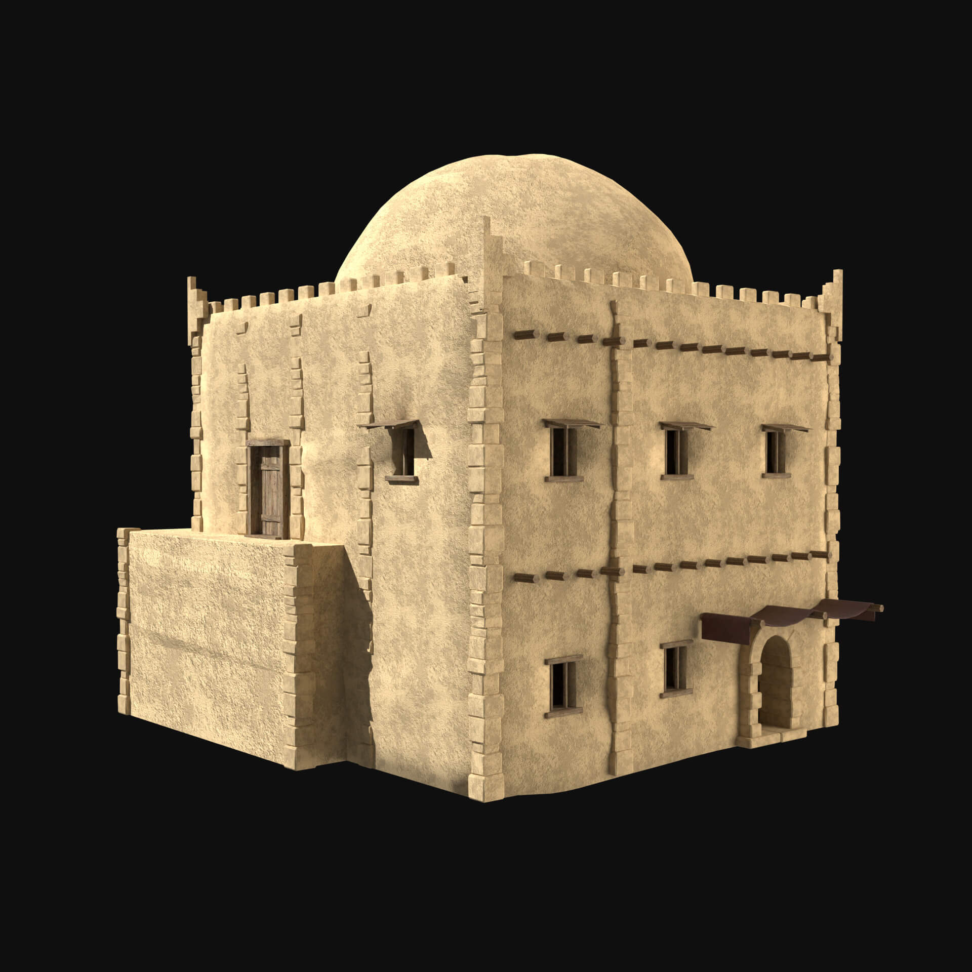 Desert Arab Ancient House Collection - 3D Model by Enterables