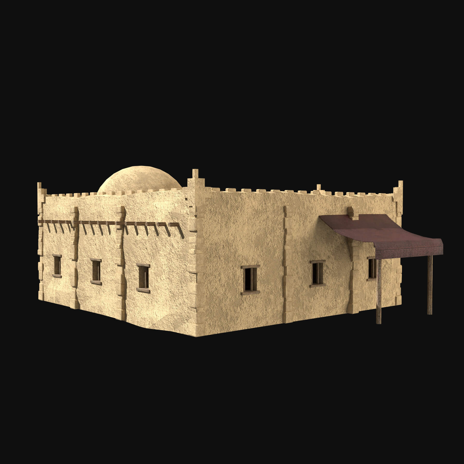 Desert Arab Ancient House Collection - 3D Model by Enterables
