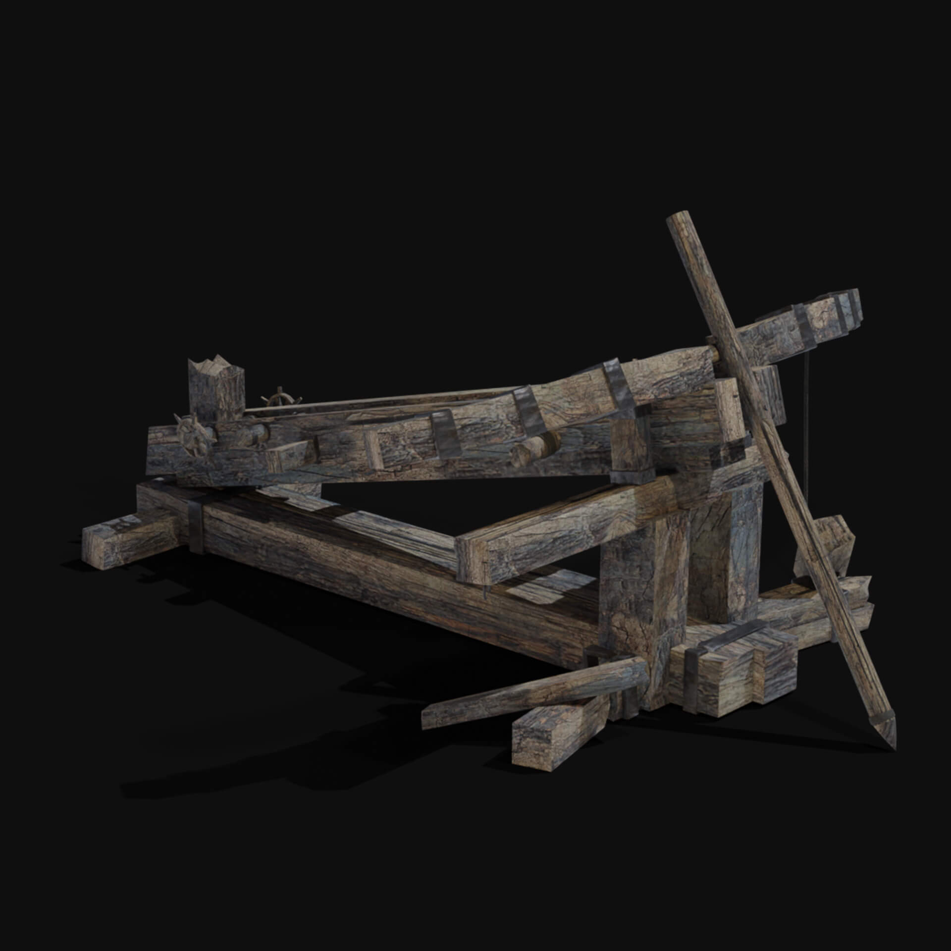 Destroyed Siege Engine War Machine Collection - 3D Model by Enterables