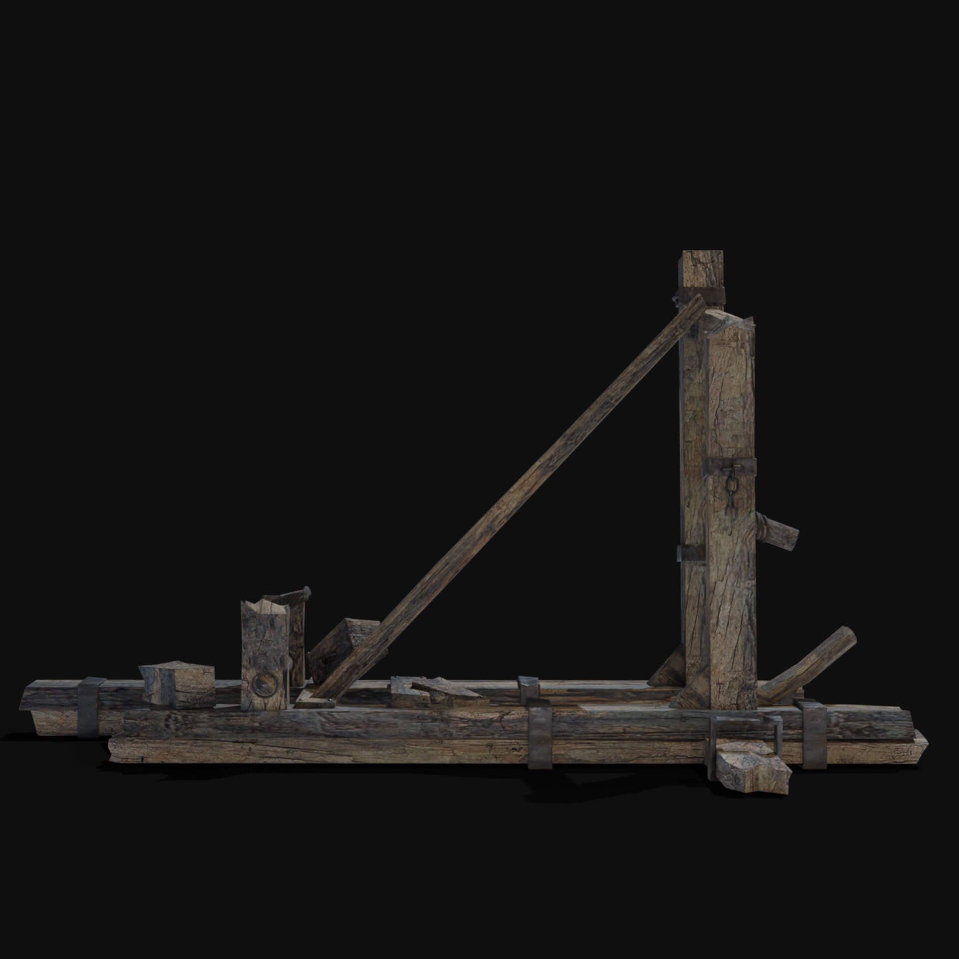 Destroyed Siege Engine War Machine Collection - 3D Model by Enterables