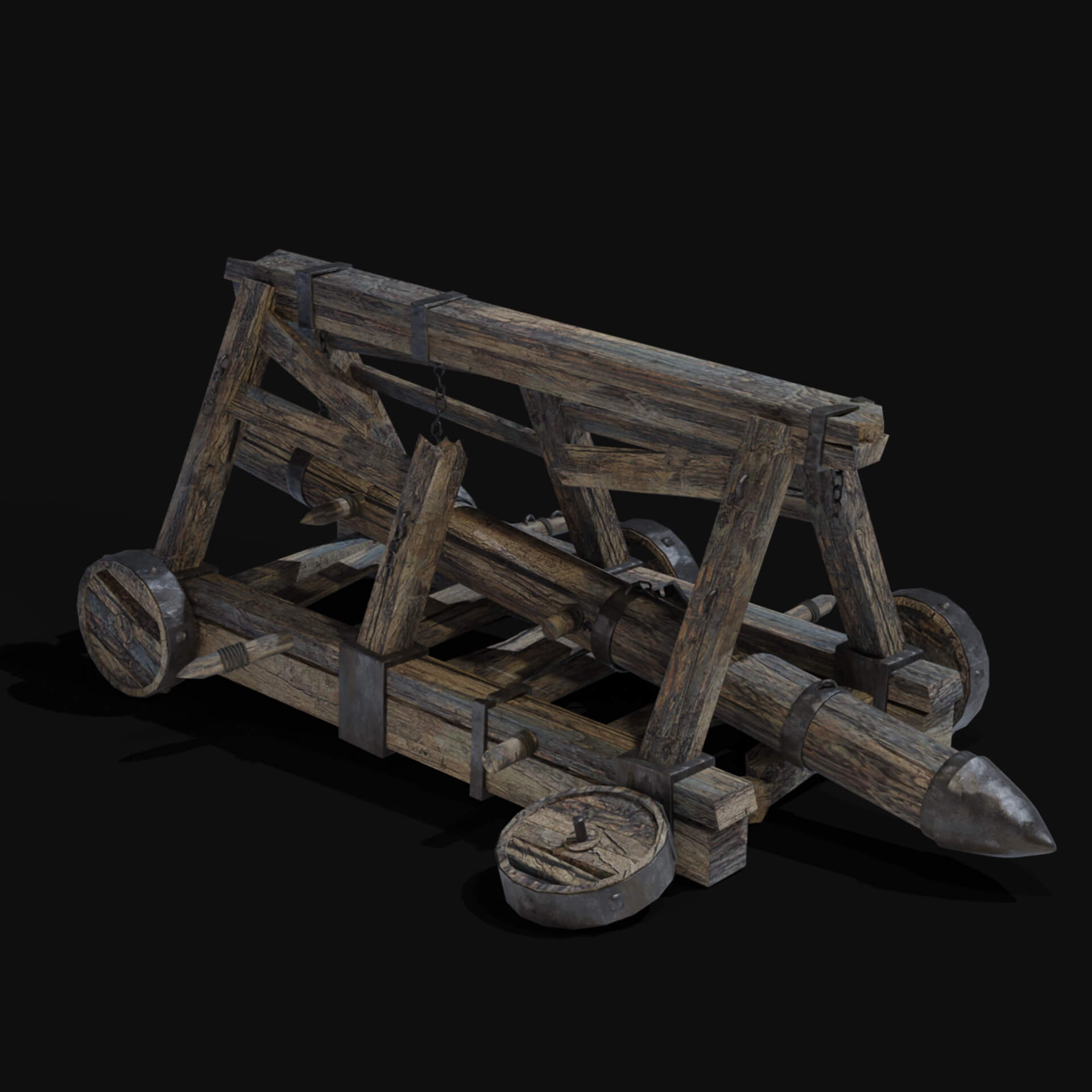 Destroyed Siege Engine War Machine Collection - 3D Model by Enterables