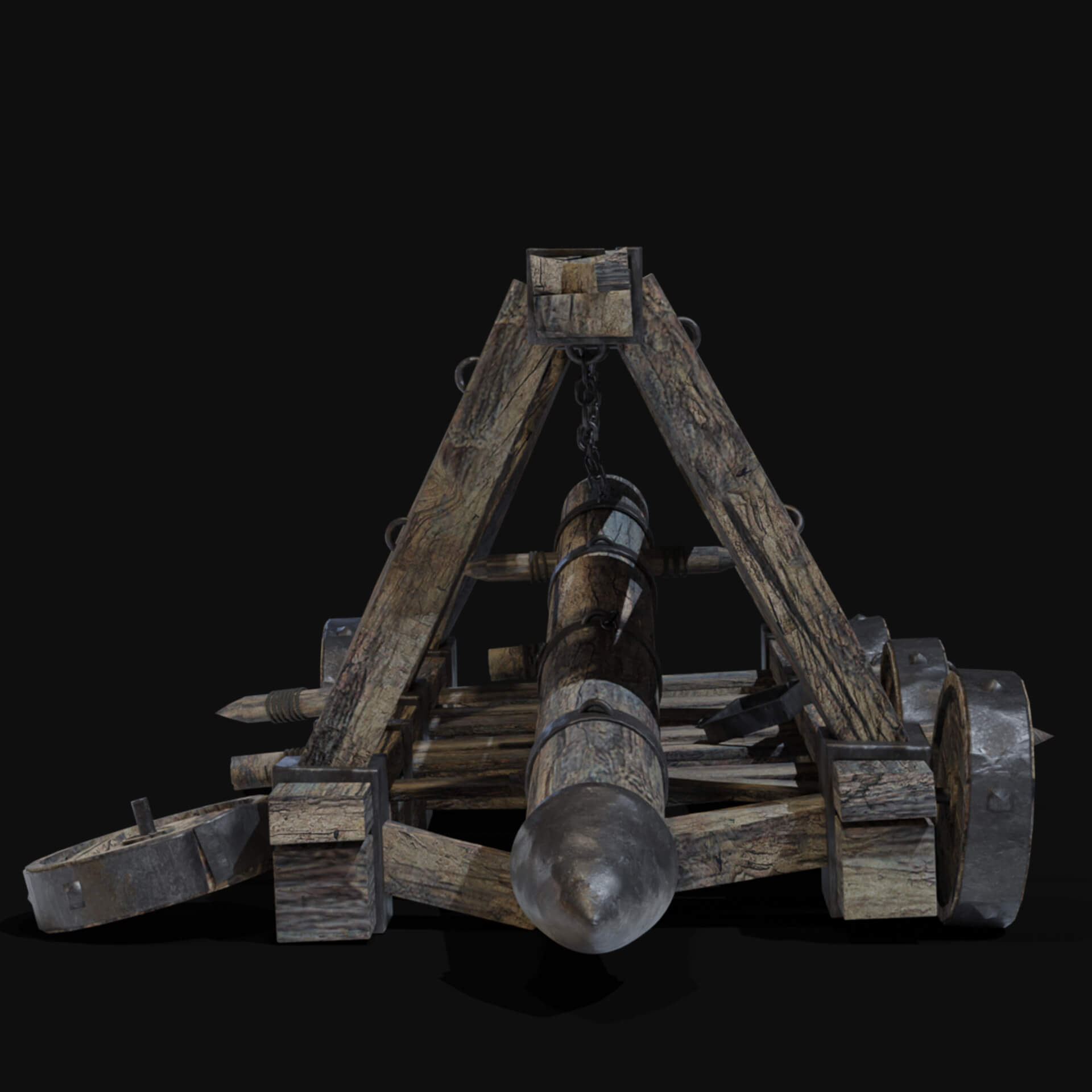 Destroyed Siege Engine War Machine Collection - 3D Model by Enterables