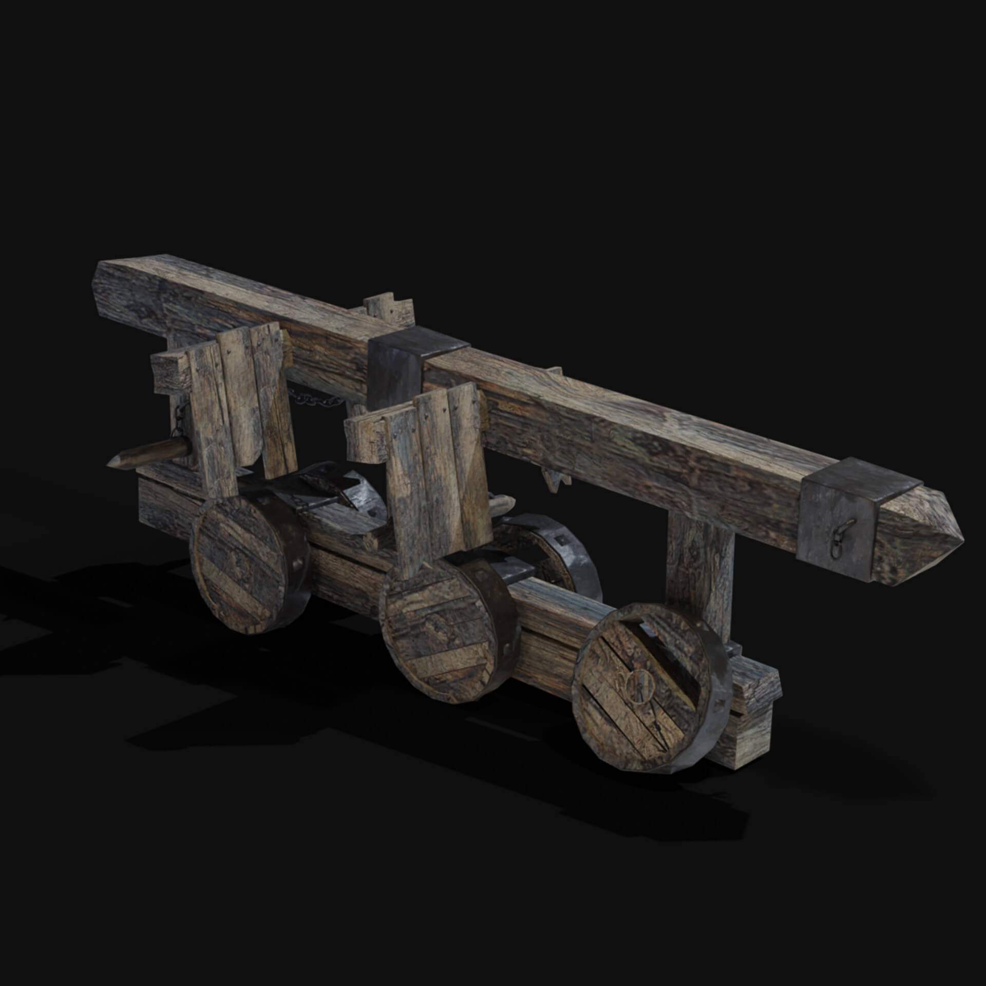 Destroyed Siege Engine War Machine Collection - 3D Model by Enterables