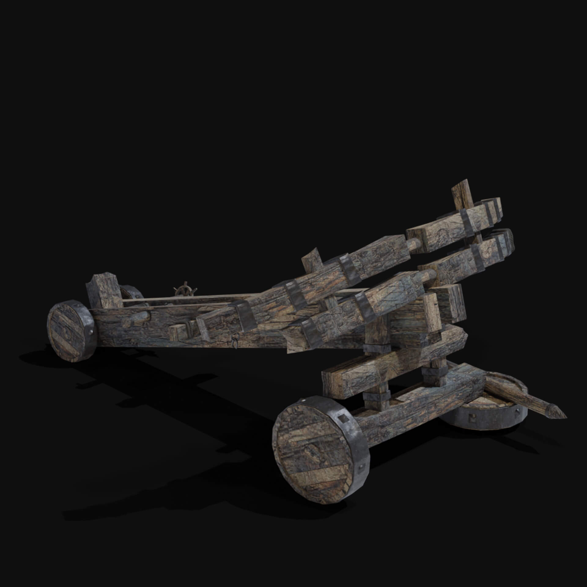 Destroyed Siege Engine War Machine Collection - 3D Model by Enterables