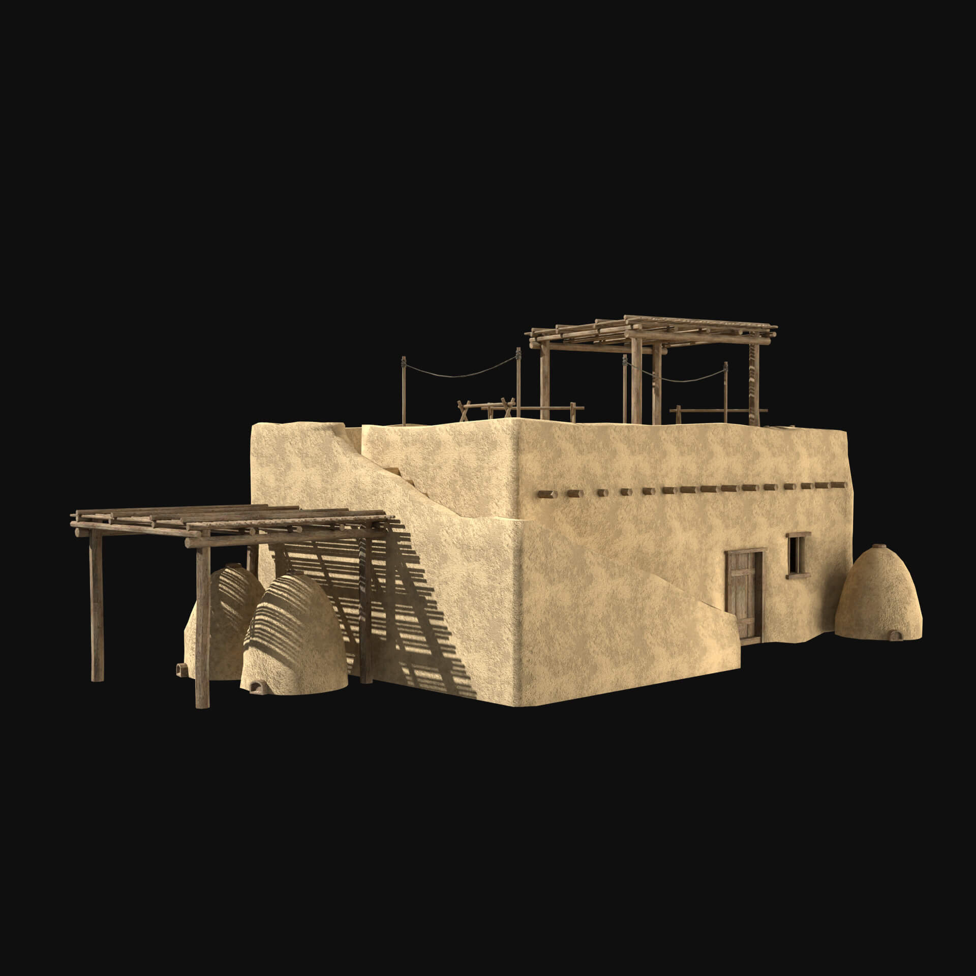Egyptian Arab Desert Ancient House Collection - 3D Model by Enterables