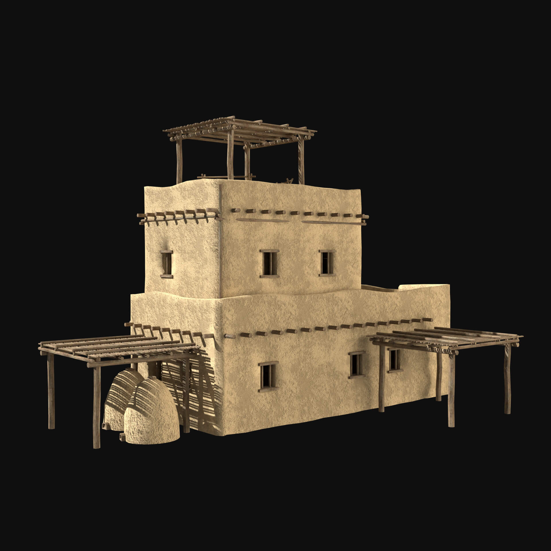 Egyptian Arab Desert Ancient House Collection - 3D Model by Enterables