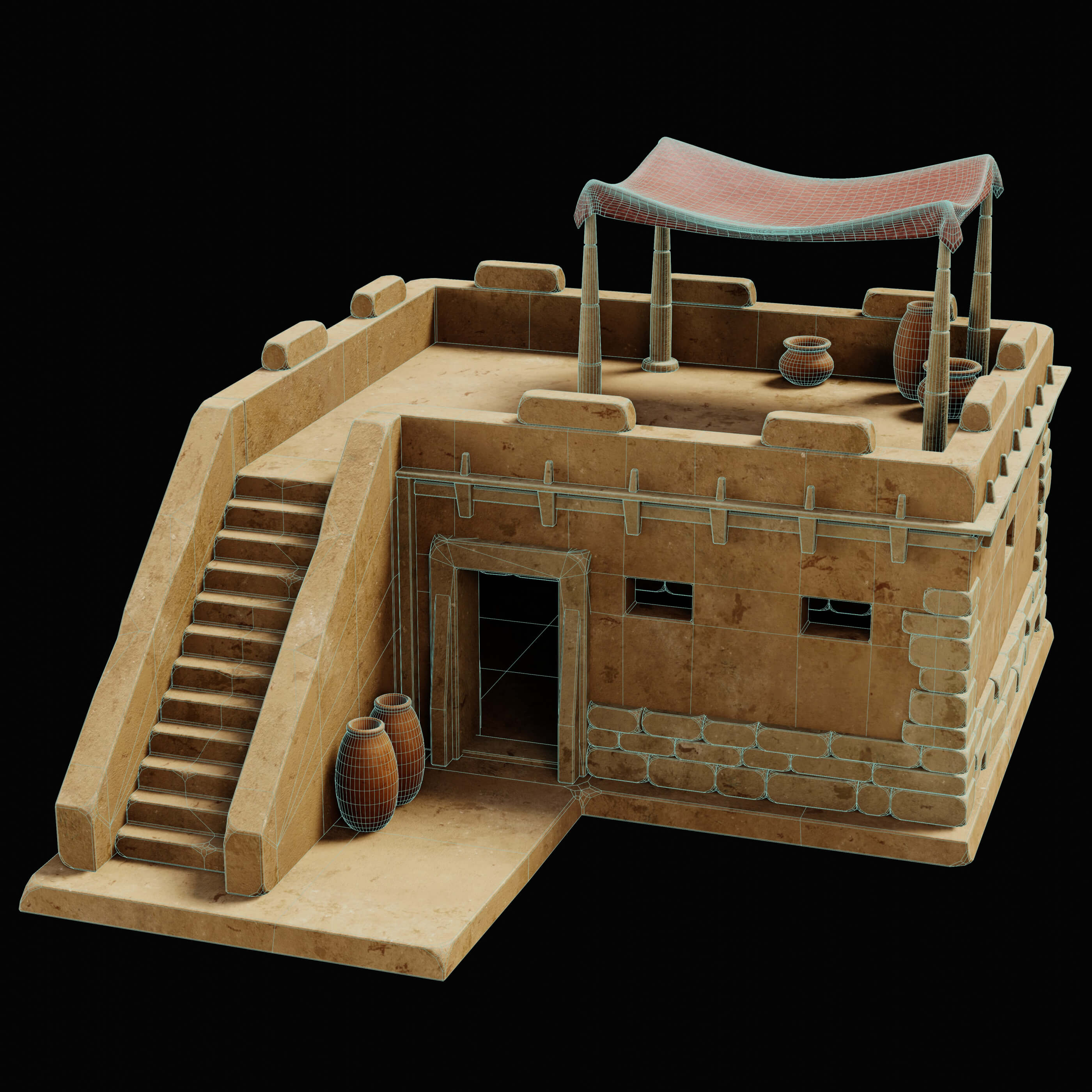Ancient Egyptian House Model