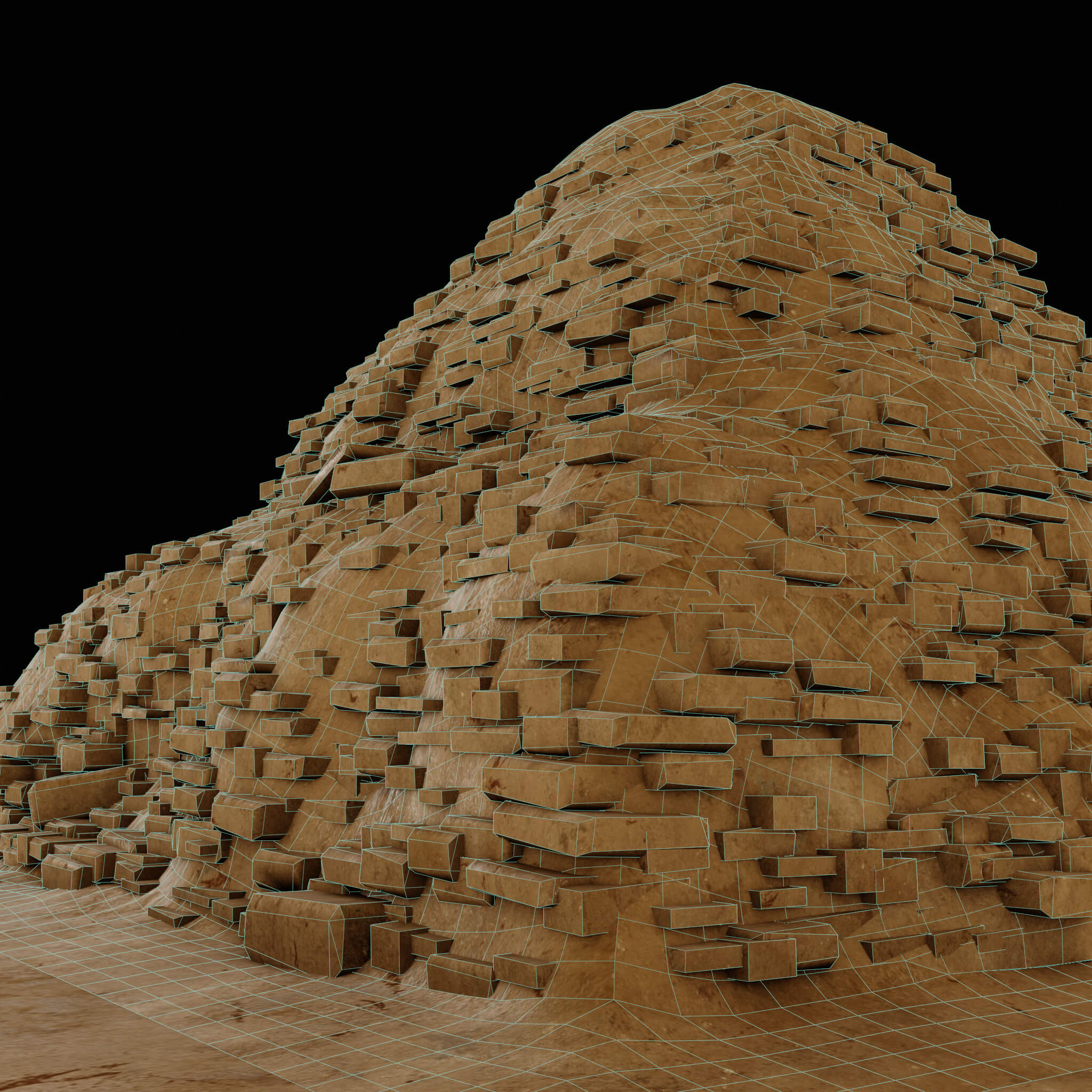 Egyptian Pyramid Ancient Egypt Tomb Collection - 3D Model by Enterables