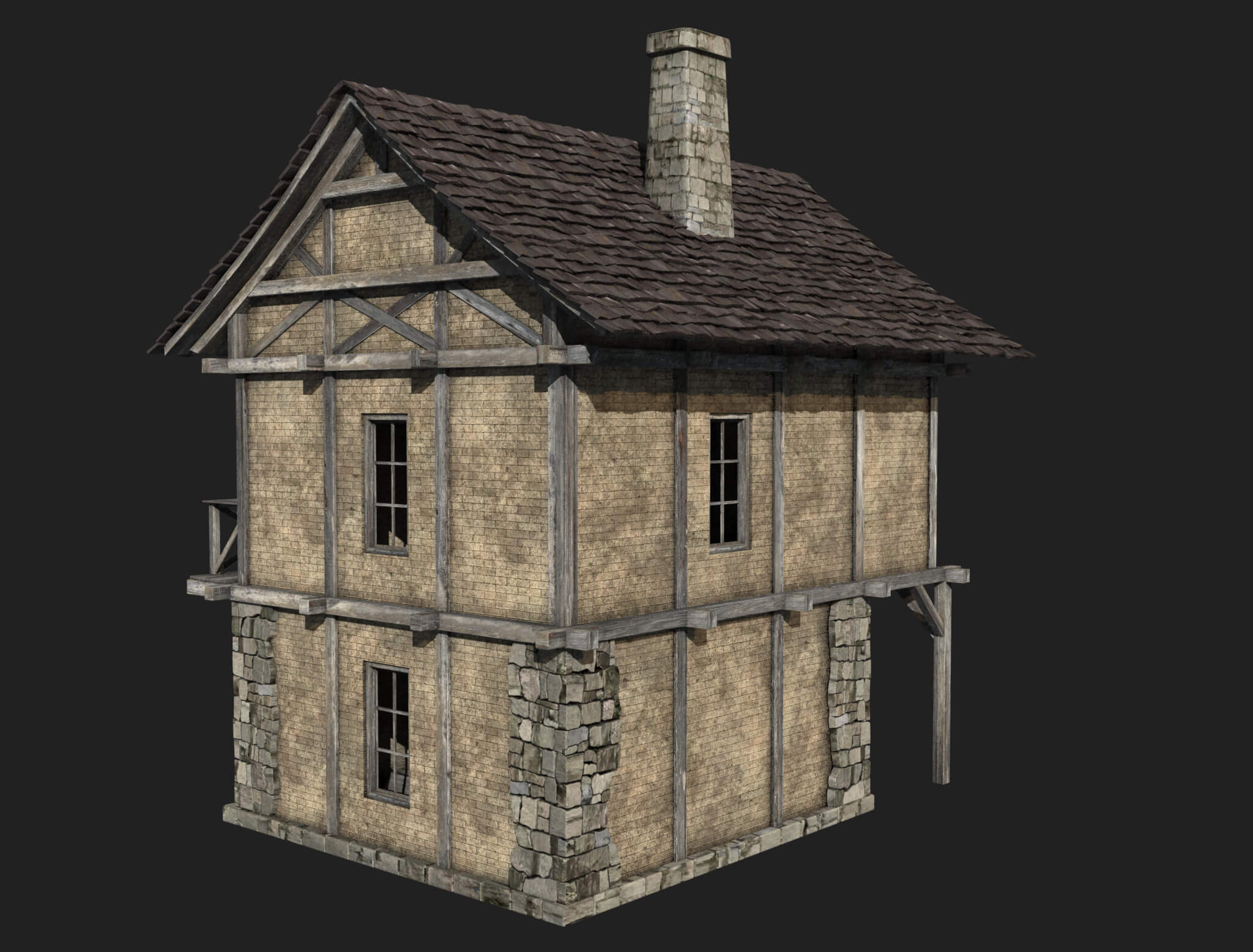 Fantasy Medieval Town Building Collection - 3D Model by Enterables