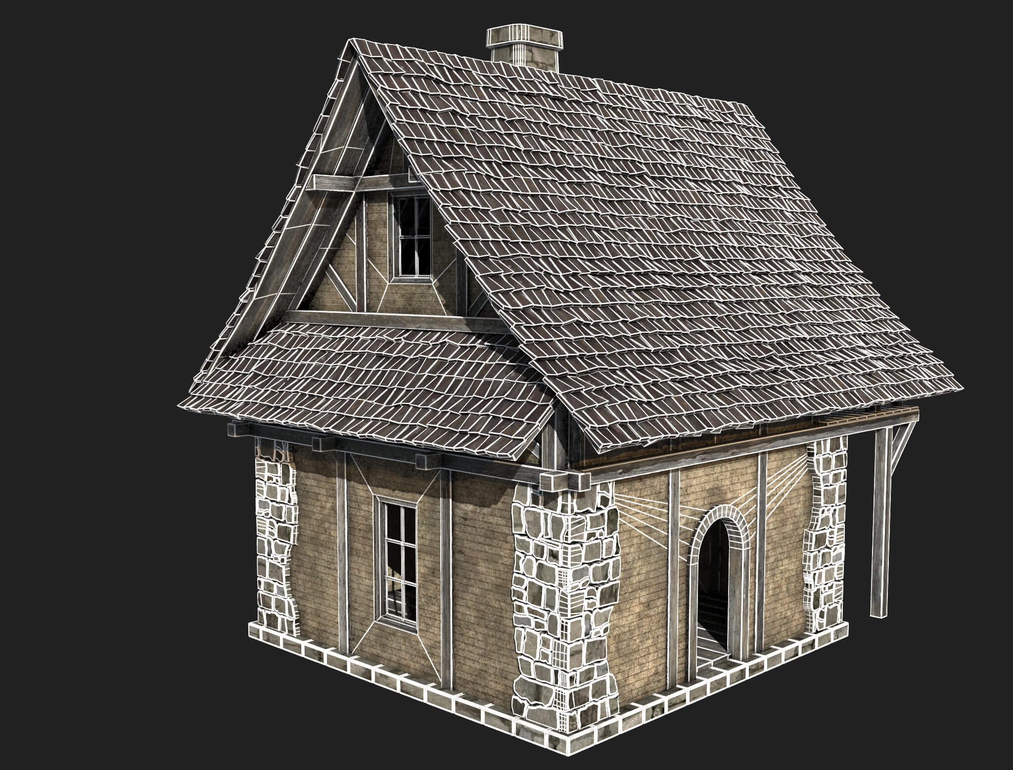 Fantasy Medieval Town Building Collection - 3D Model by Enterables