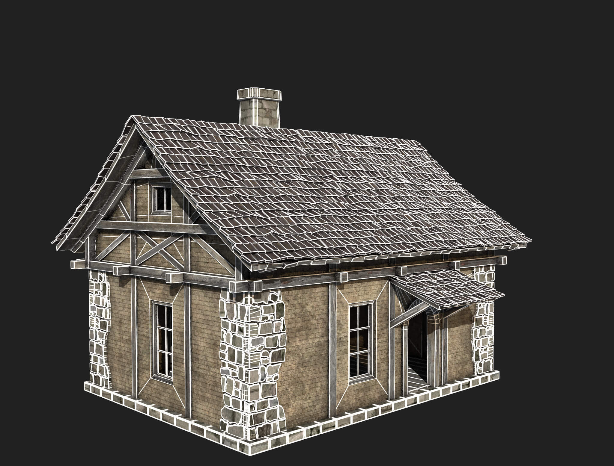Fantasy Medieval Town Building Collection - 3D Model by Enterables
