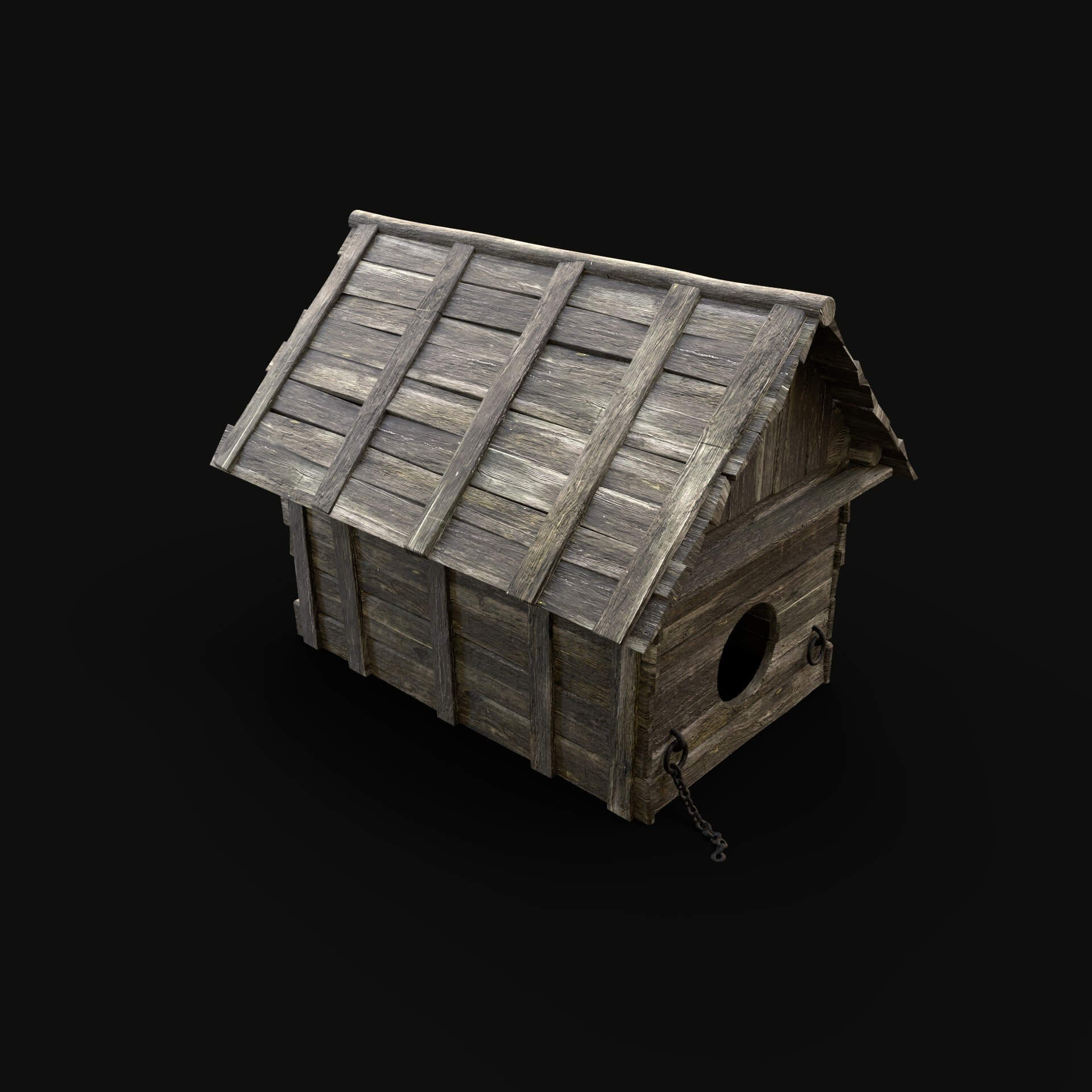 Medieval Farm Dog House - 3D Model by Enterables
