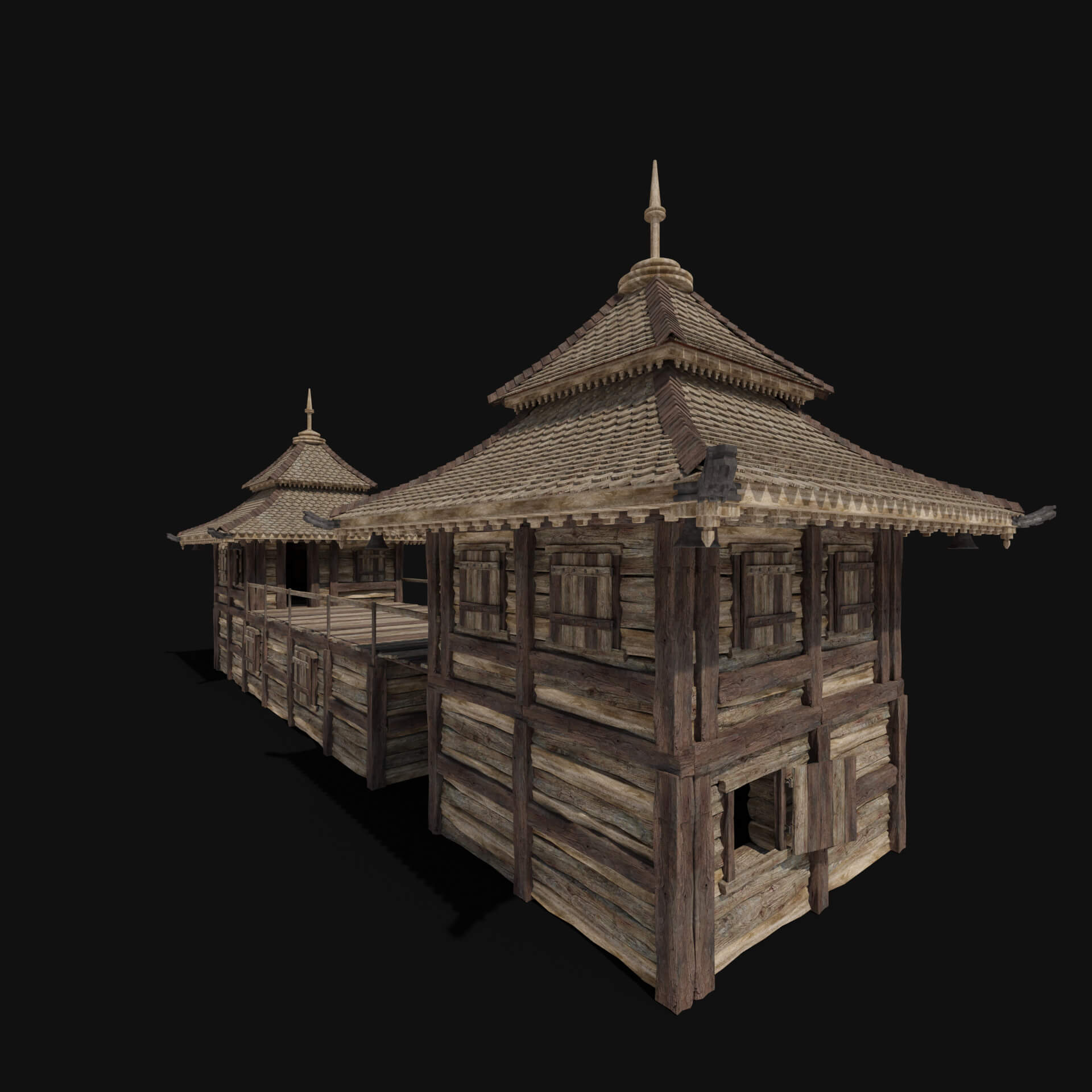 Feudal Japanese House Temple Collection - 3D Model by Enterables