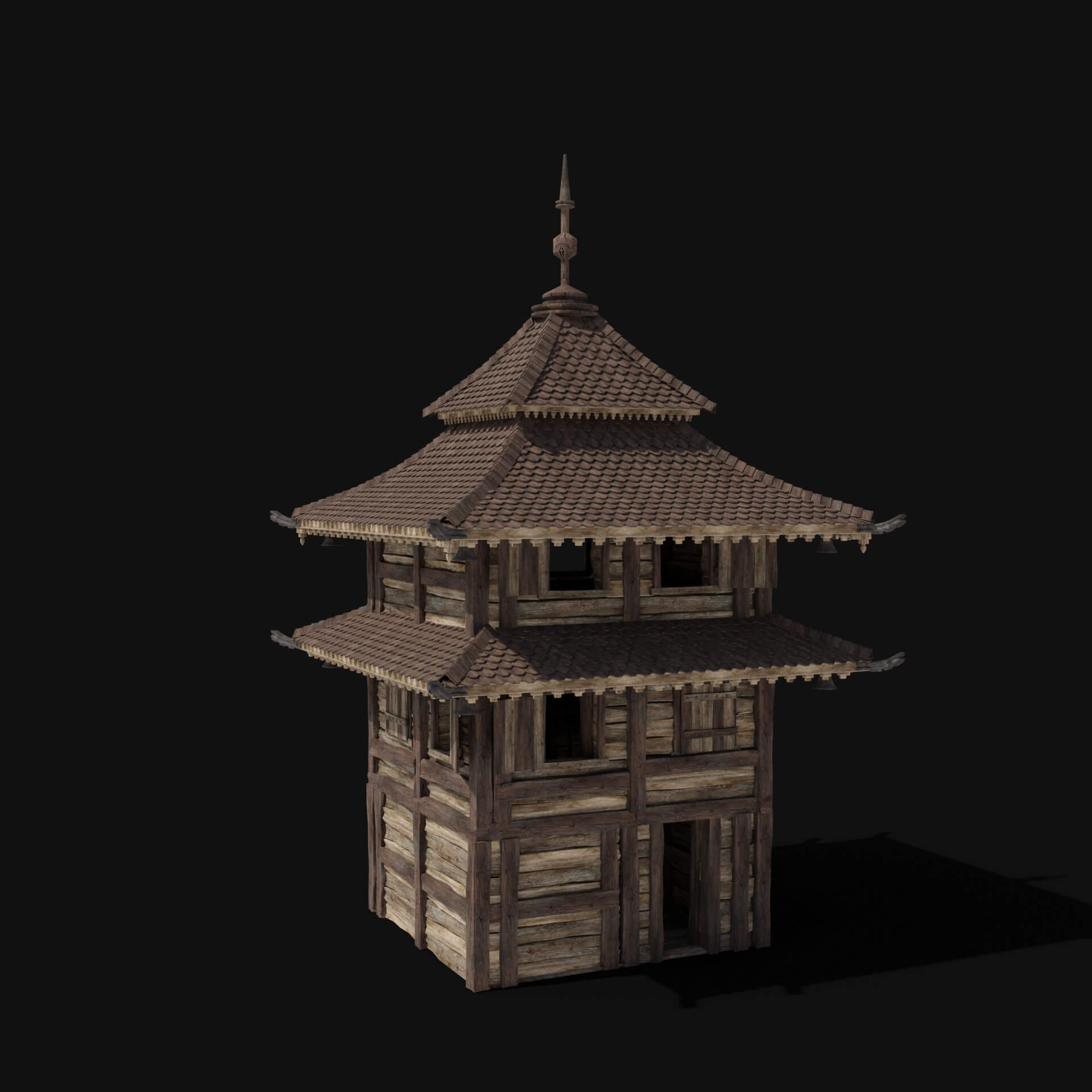 Feudal Japanese House Temple Collection - 3D Model by Enterables