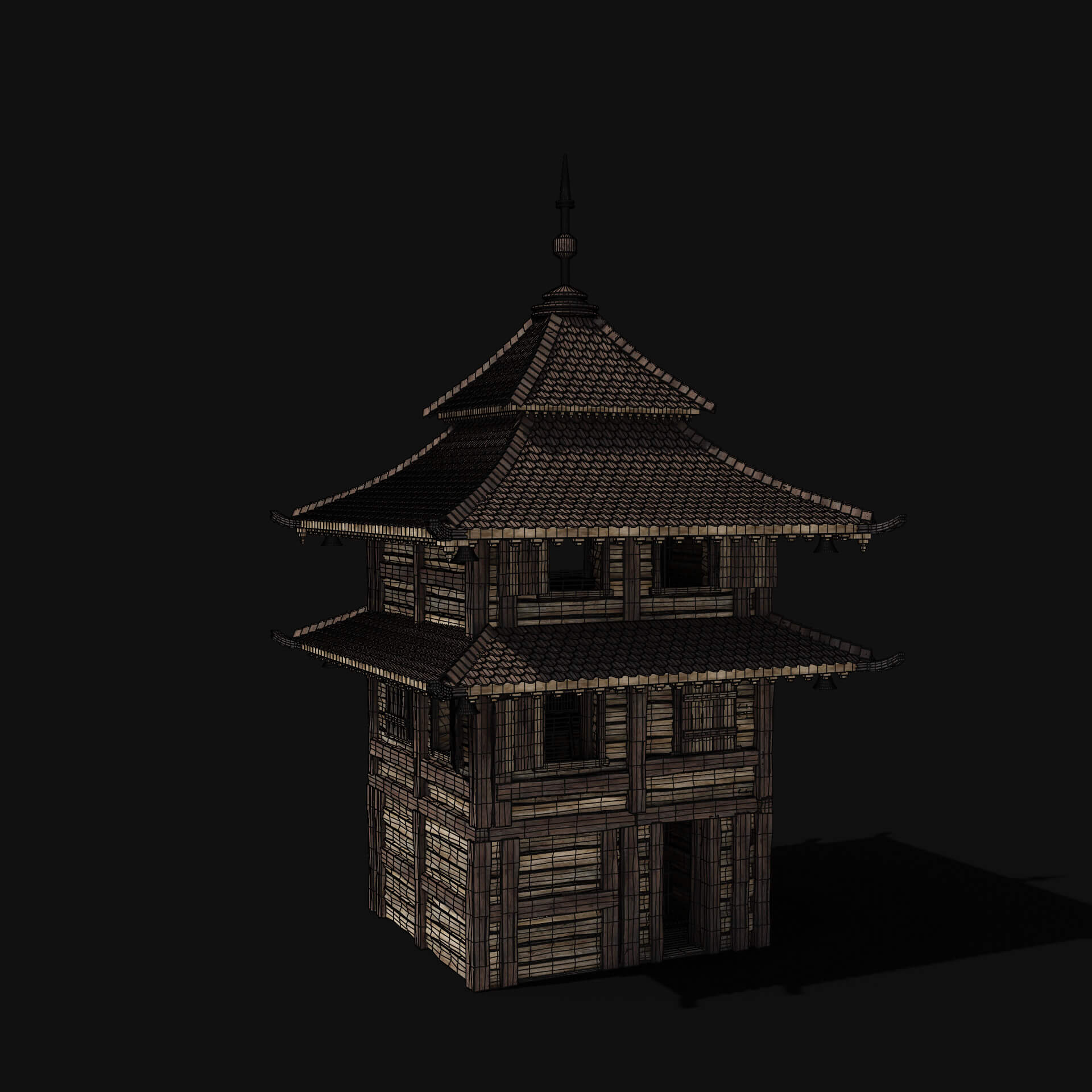 Feudal Japanese House Temple Collection - 3D Model by Enterables