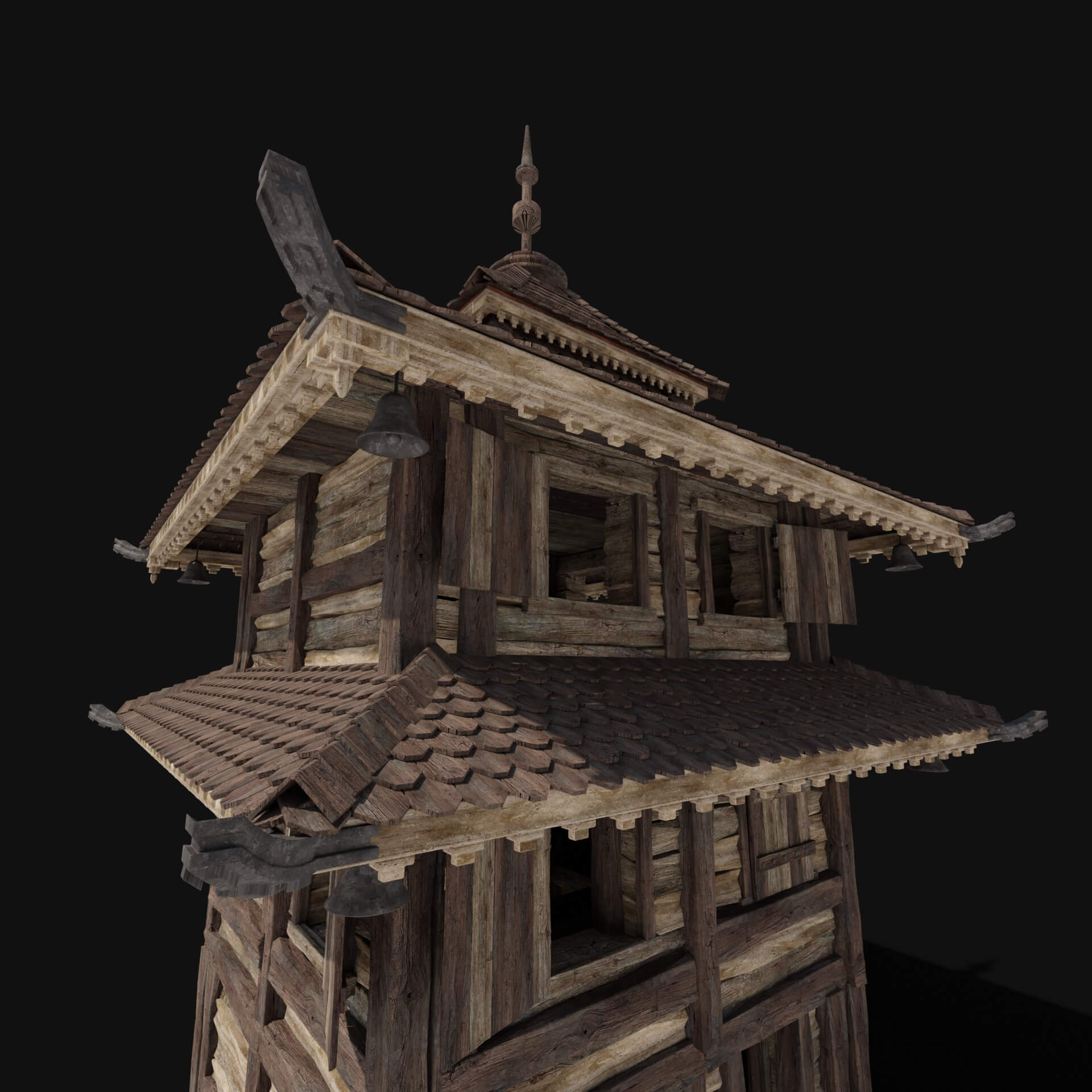 Feudal Japanese House Temple Collection - 3D Model by Enterables