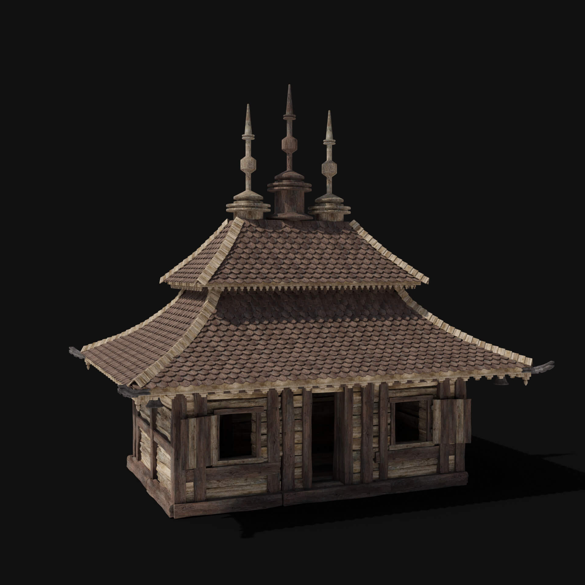 Feudal Japanese House Temple Collection - 3D Model by Enterables