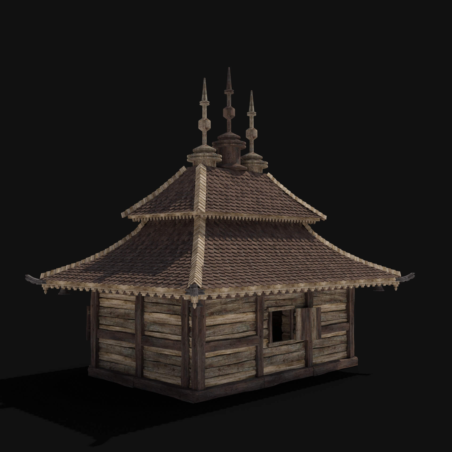 Feudal Japanese House Temple Collection - 3D Model by Enterables