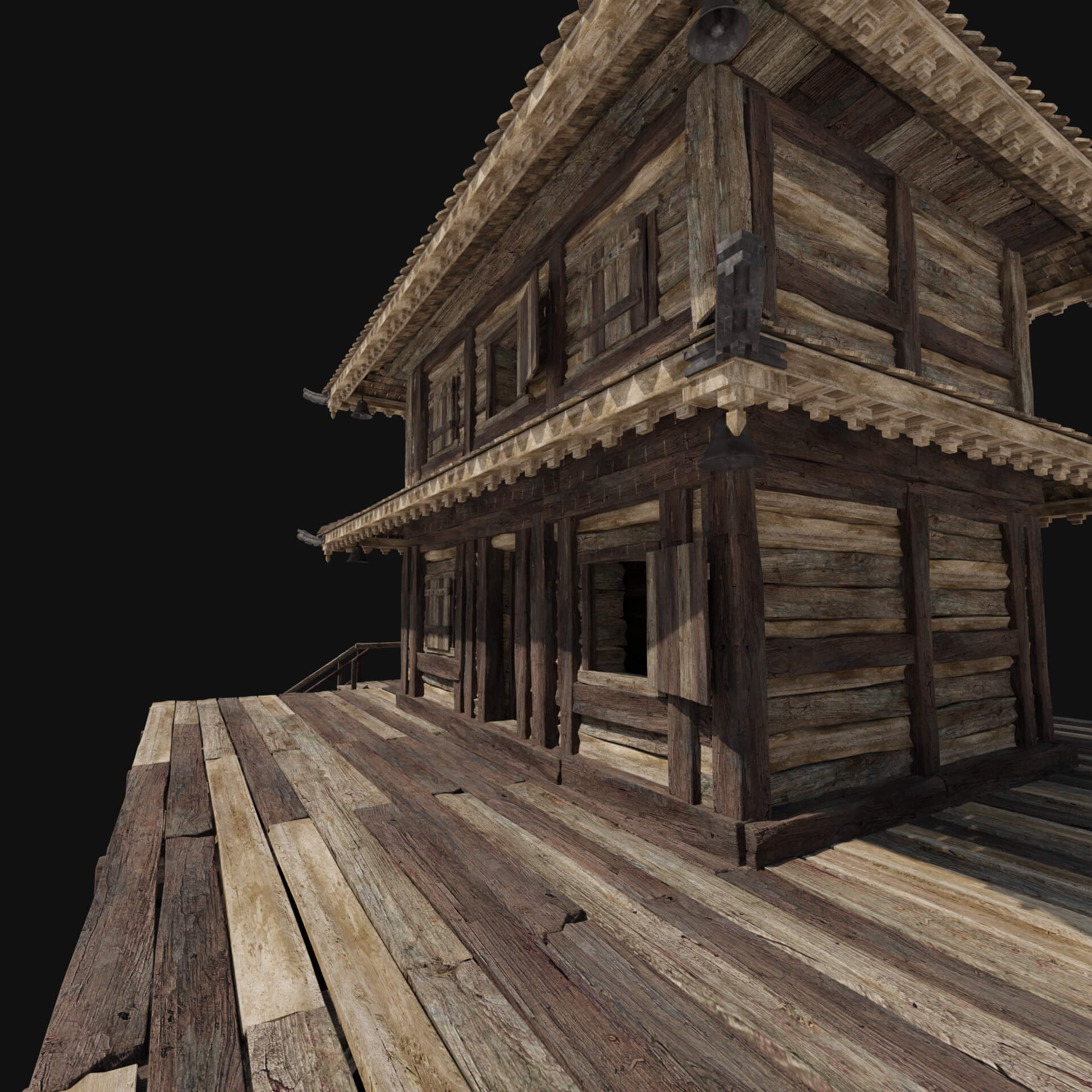 Feudal Japanese House Temple Collection - 3D Model by Enterables