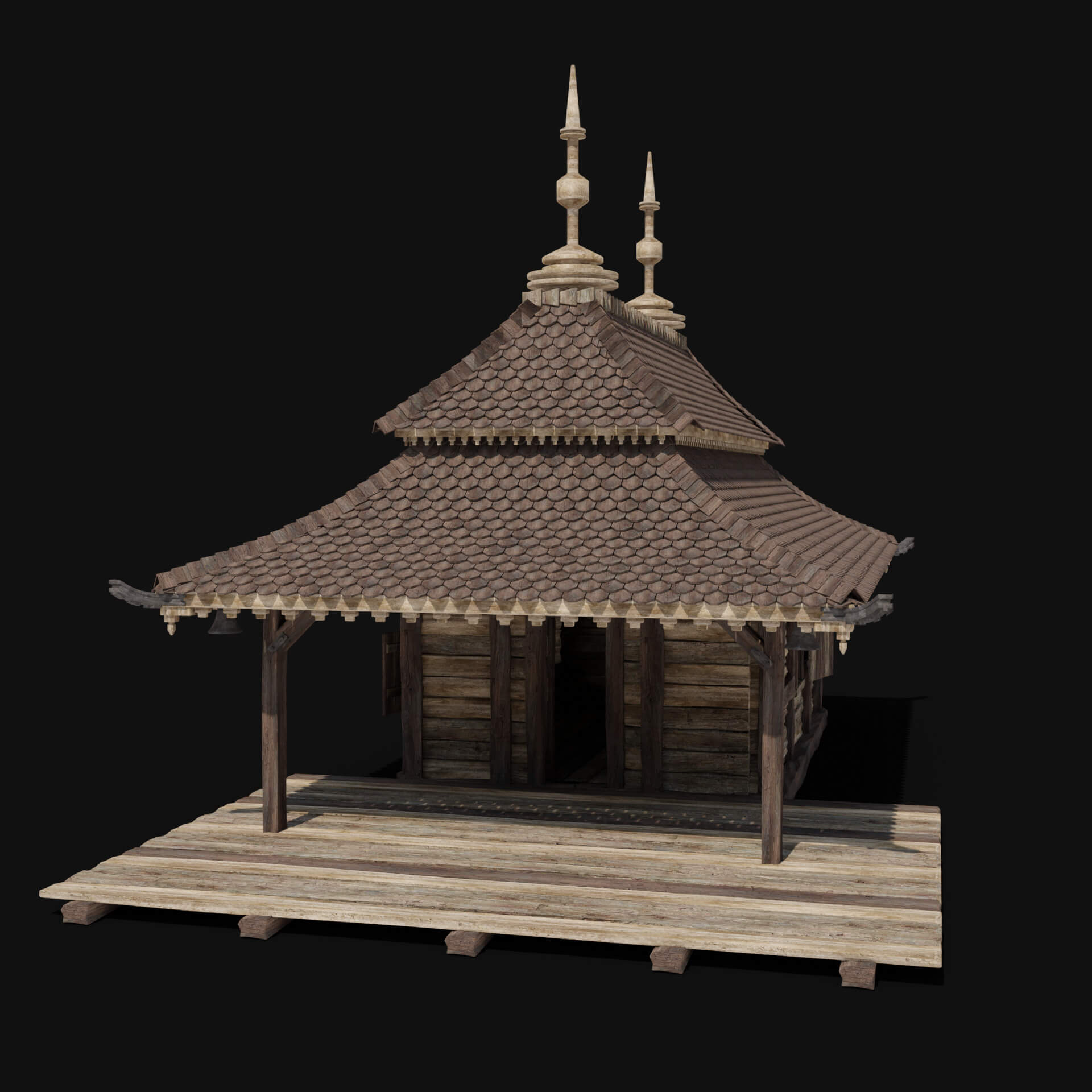 Feudal Japanese House Temple Collection - 3D Model by Enterables