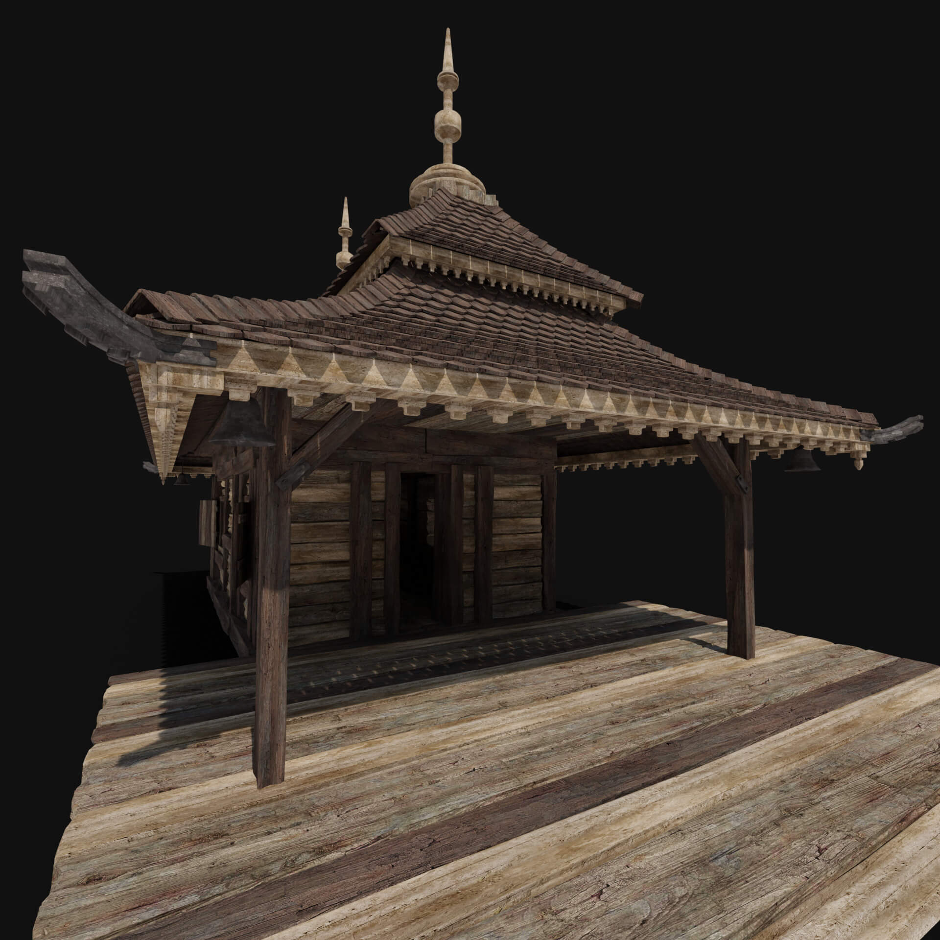 Feudal Japanese House Temple Collection - 3D Model by Enterables