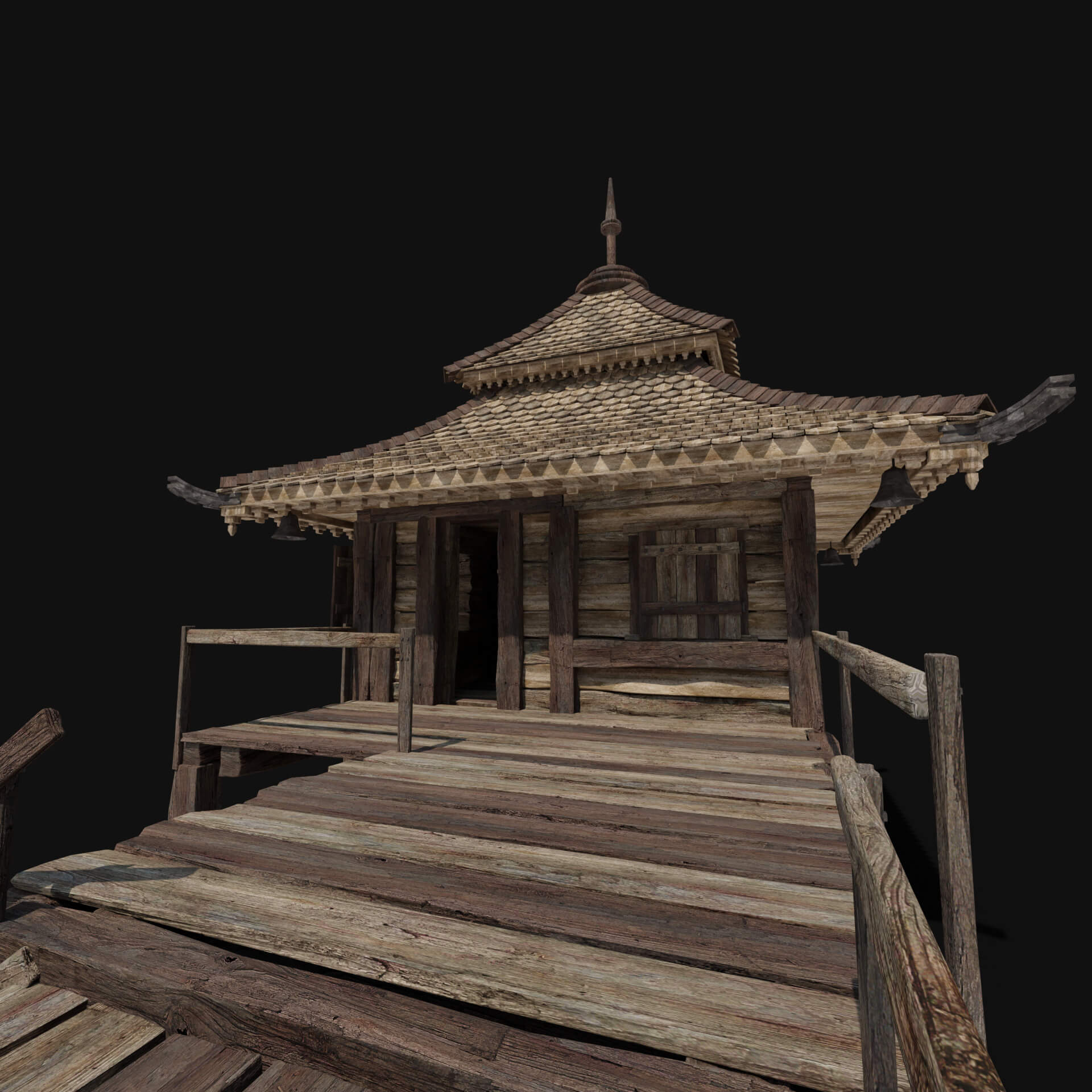 Feudal Japanese House Temple Collection - 3D Model by Enterables