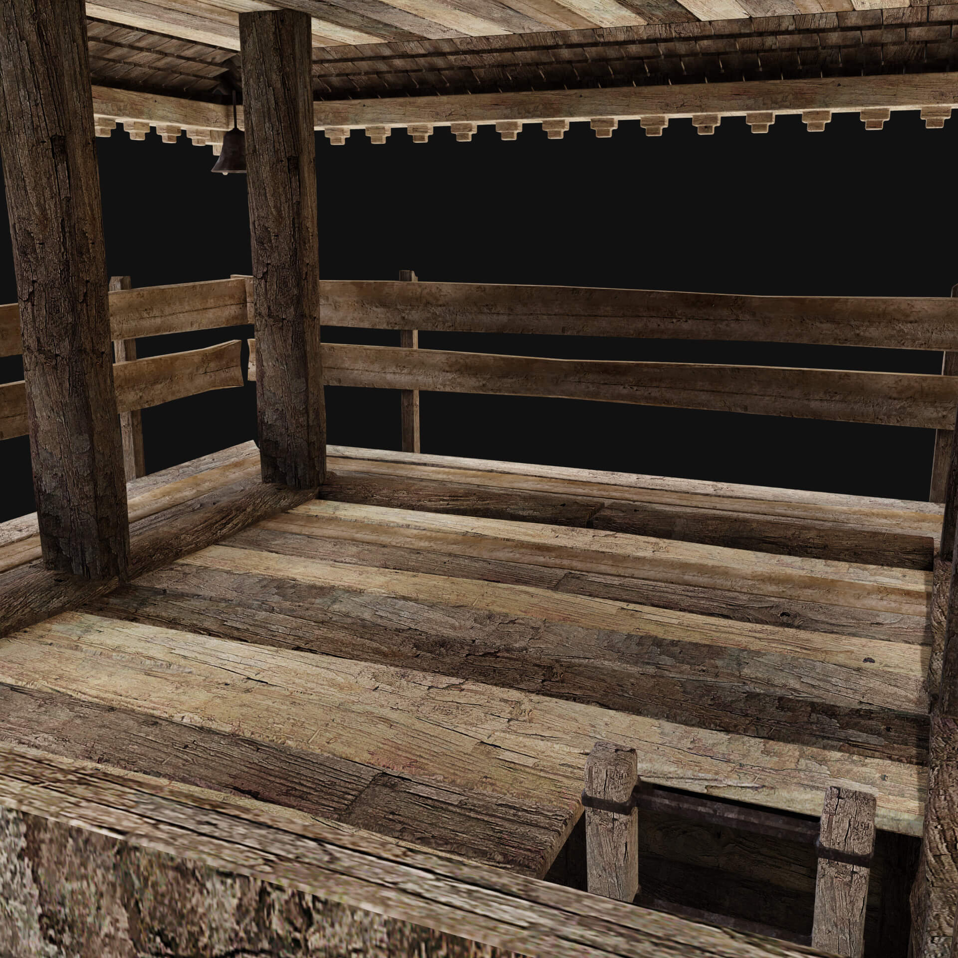 Feudal Japanese Watchtower Temple Collection - 3D Model by Enterables