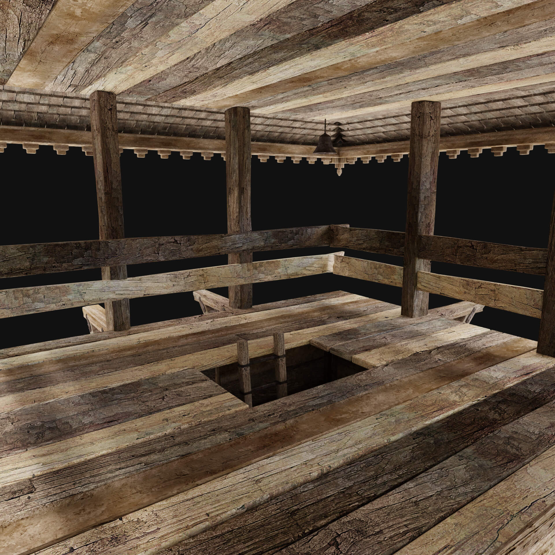 Feudal Japanese Watchtower Temple Collection - 3D Model by Enterables