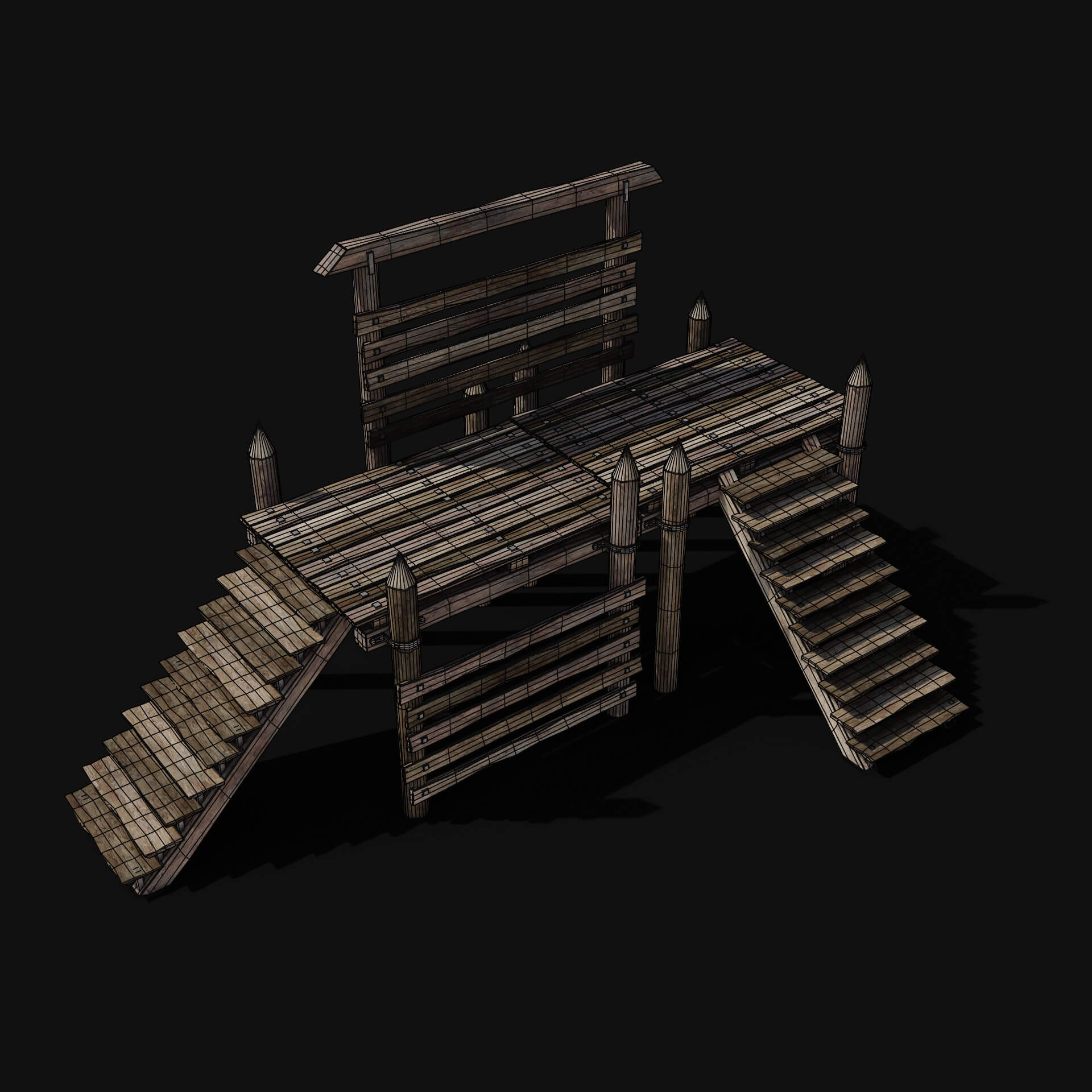 Fighting Arena Construction Builder - 3D Model by Enterables