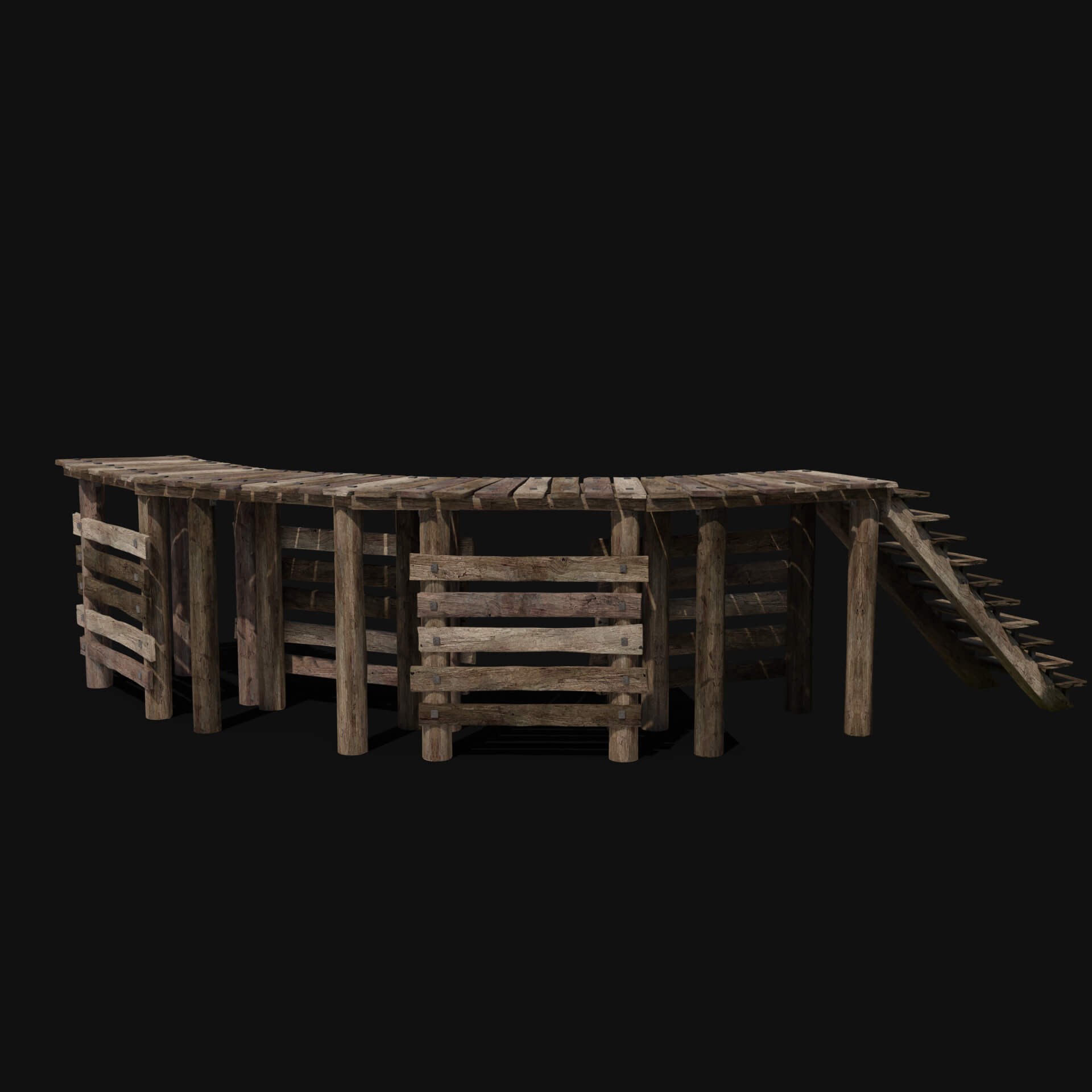 Fighting Arena Construction Builder - 3D Model by Enterables