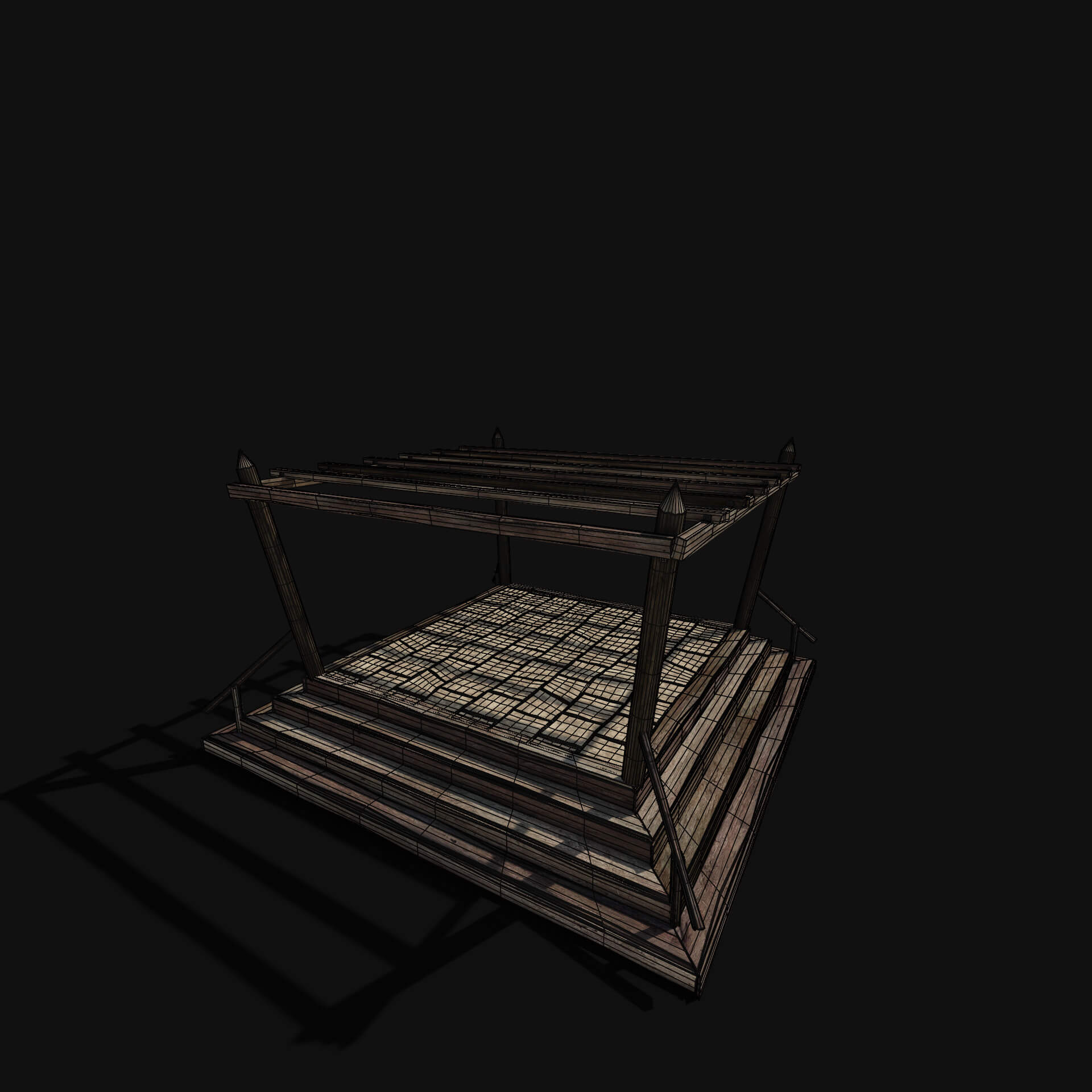 Fighting Arena Construction Builder - 3D Model by Enterables