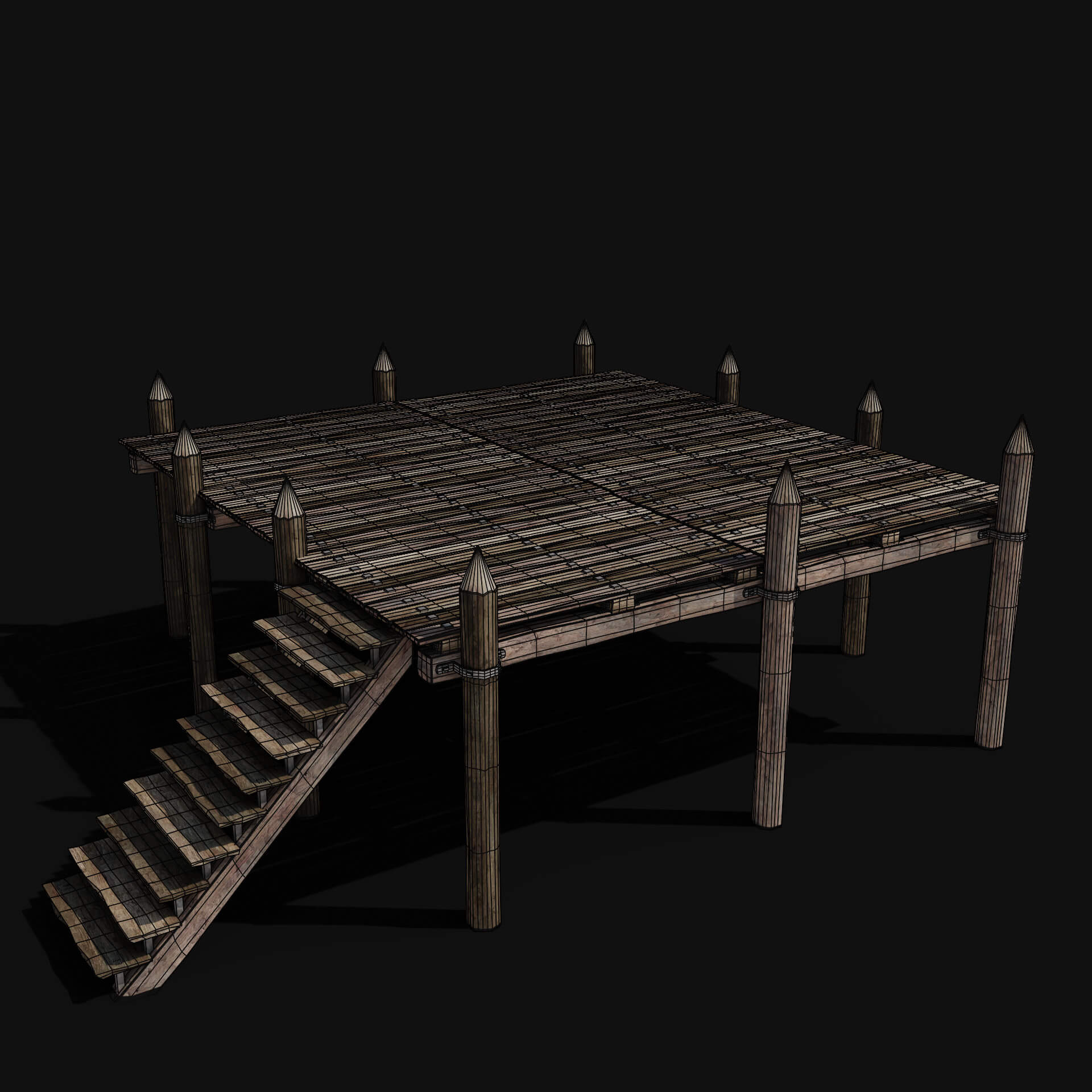 Fighting Arena Construction Builder - 3D Model by Enterables