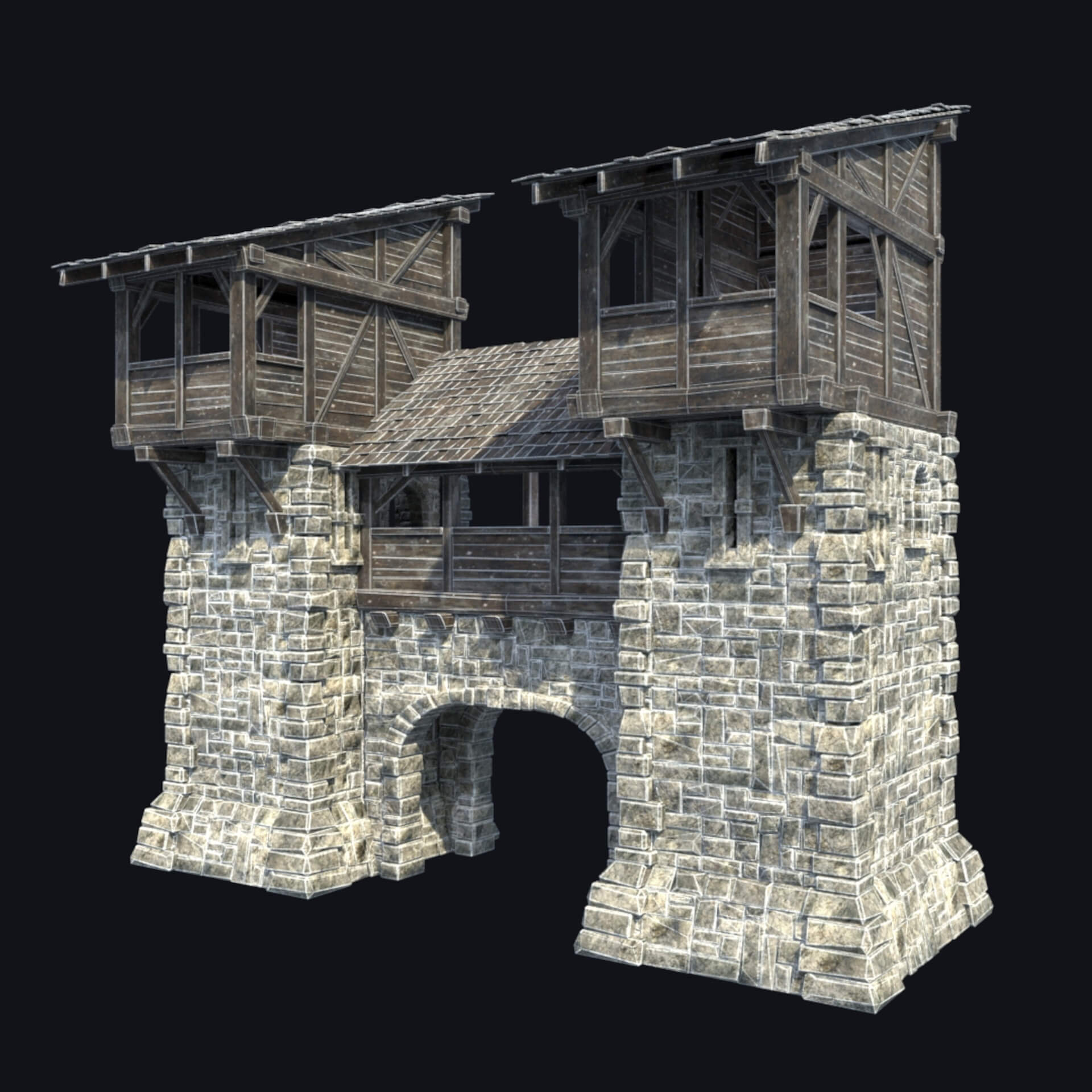 Fort Medieval Castle Tower Collection - 3D Model by Enterables