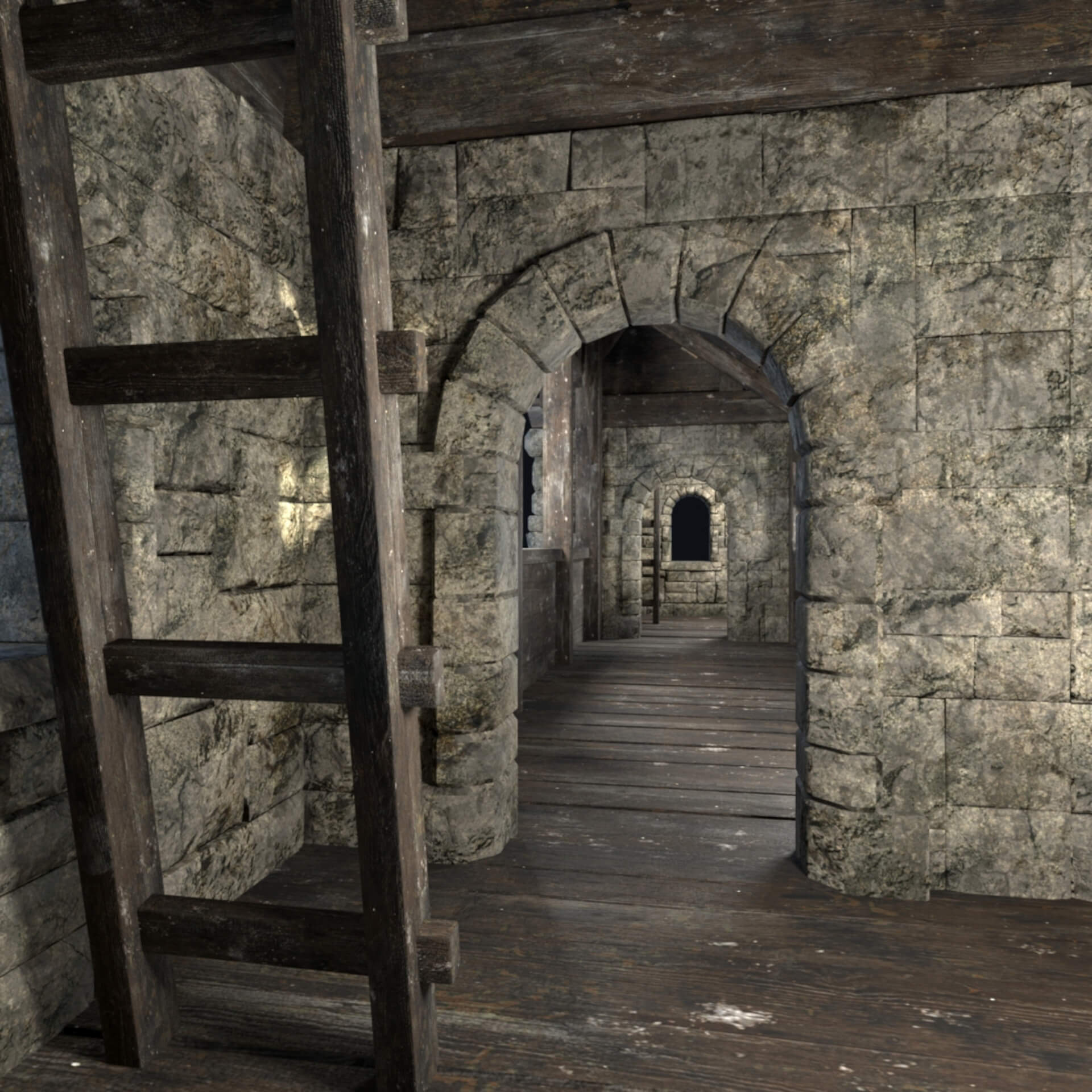 Fort Medieval Castle Tower Collection - 3D Model by Enterables