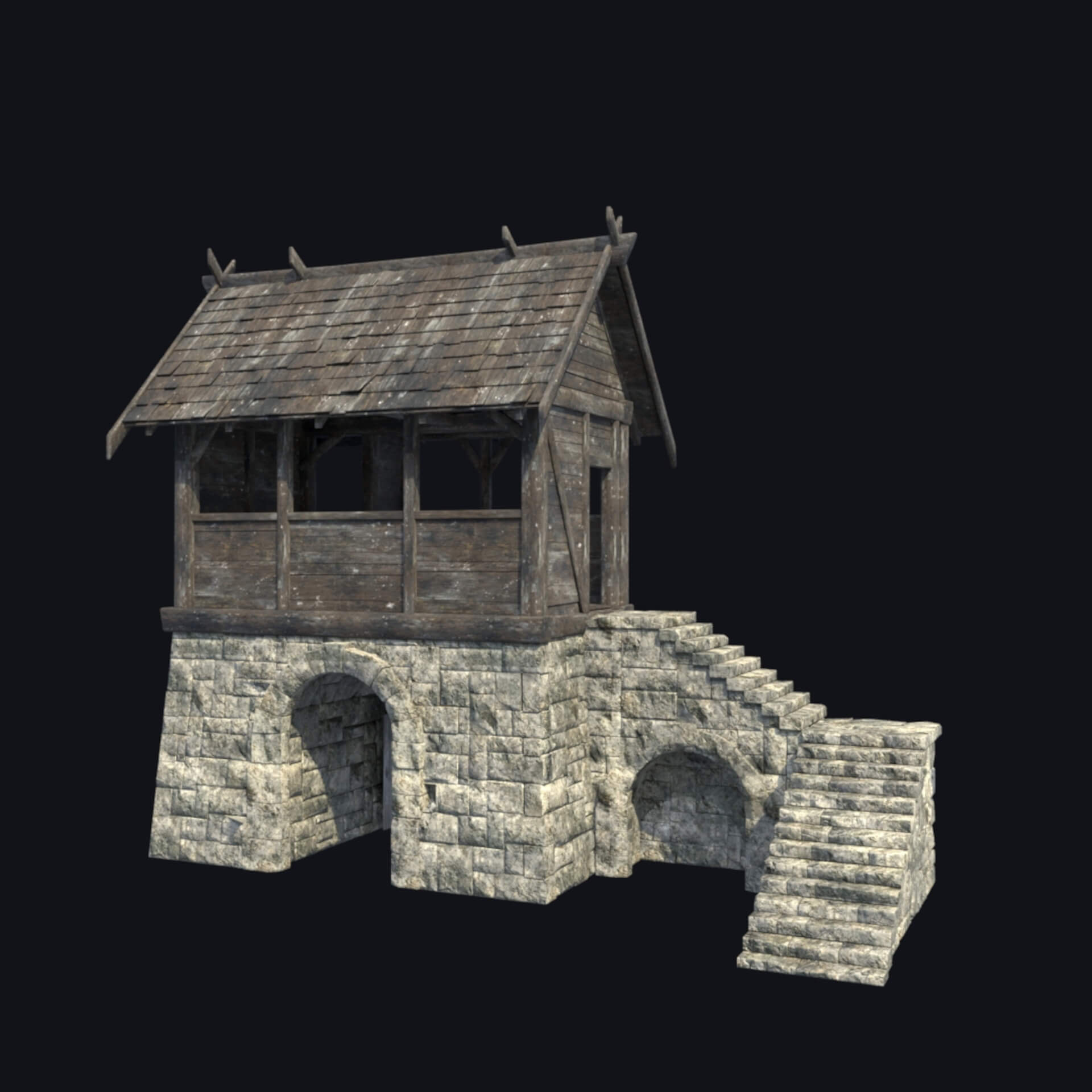 Fort Medieval Castle Tower Collection - 3D Model by Enterables
