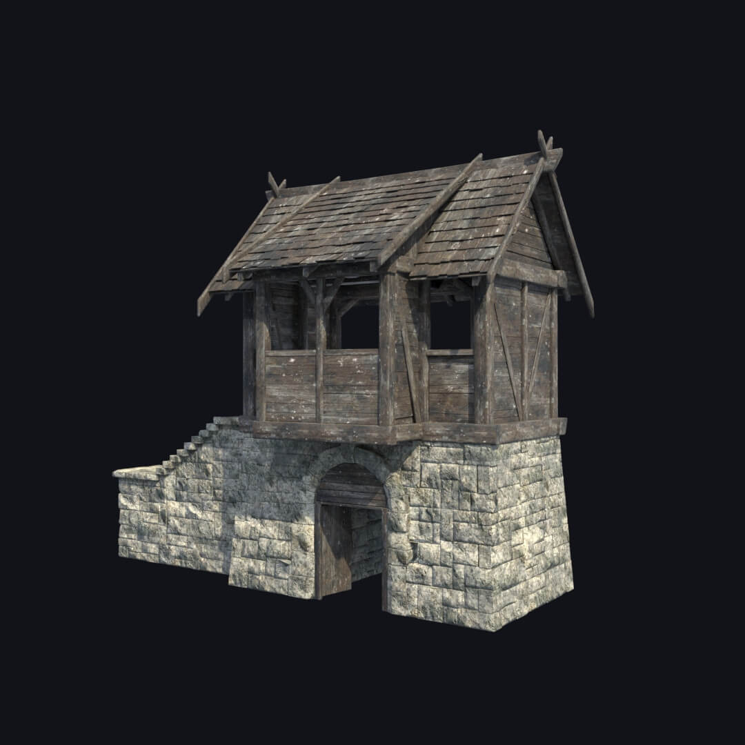 Fort Medieval Castle Tower Collection - 3D Model by Enterables