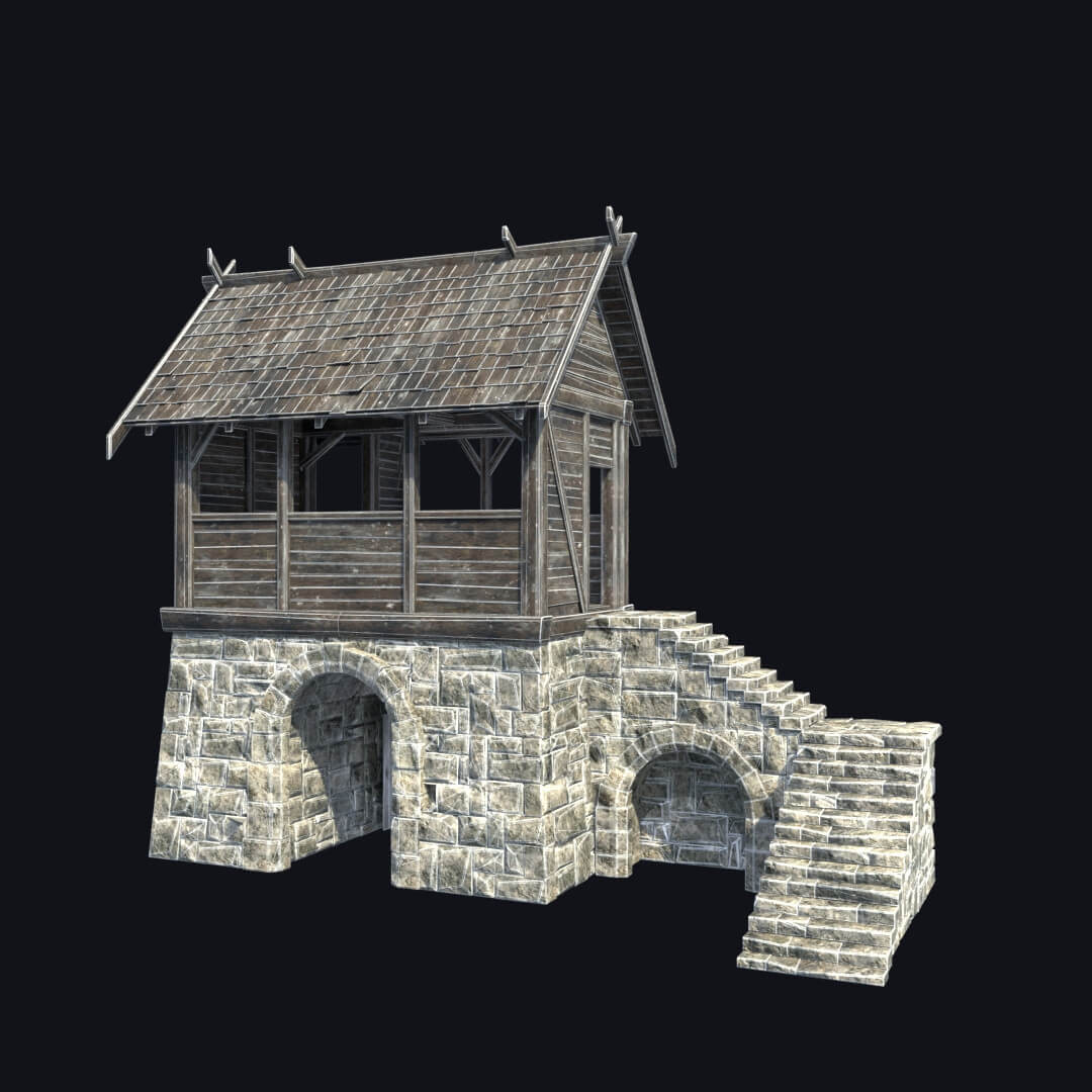 Fort Medieval Castle Tower Collection - 3D Model by Enterables