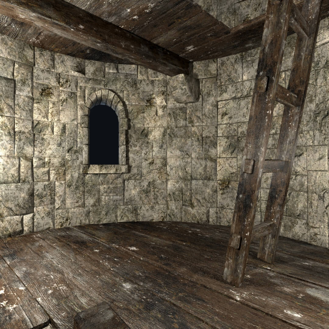 Fort Medieval Castle Tower Collection - 3D Model by Enterables