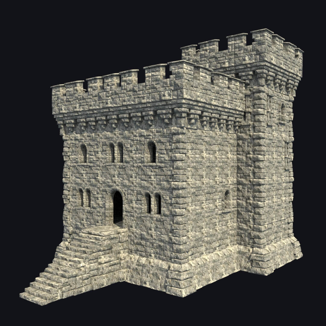 Fort Medieval Castle Tower Collection - 3D Model by Enterables