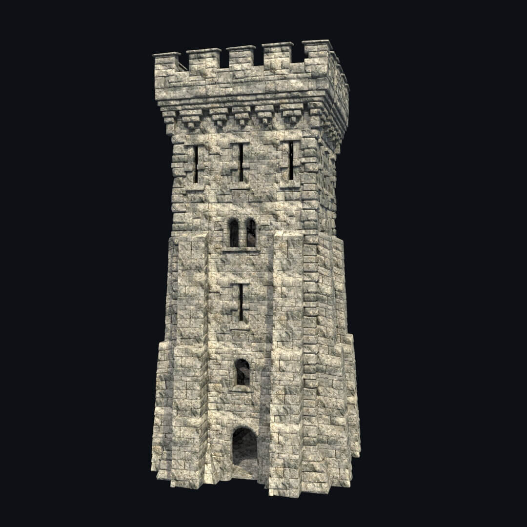 Fort Medieval Castle Tower Collection - 3D Model by Enterables