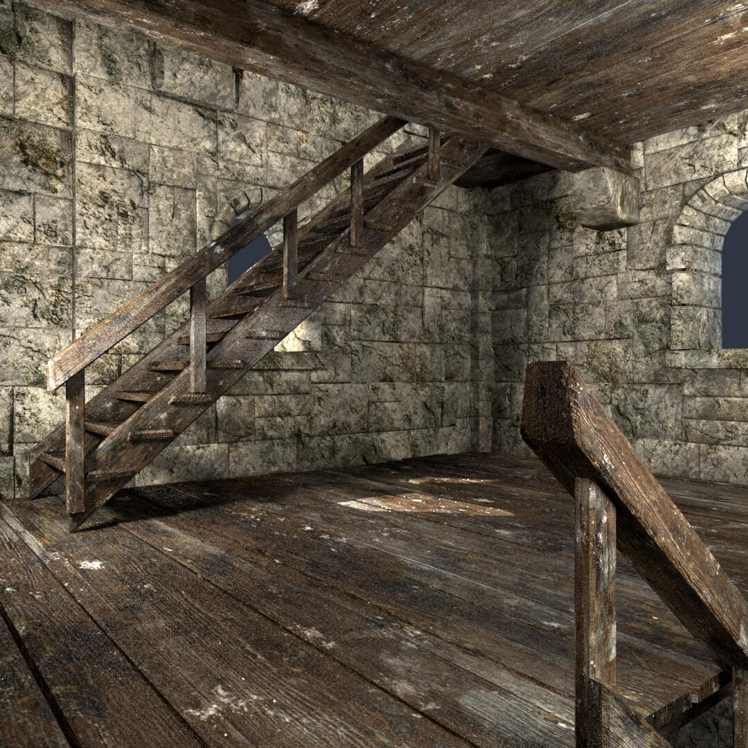 Fort Medieval Castle Tower Collection - 3D Model by Enterables