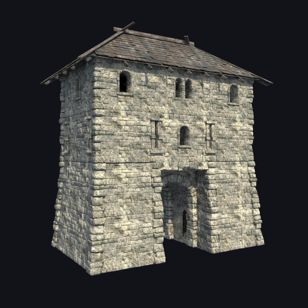Fort Medieval Castle Tower Collection - 3D Model by Enterables
