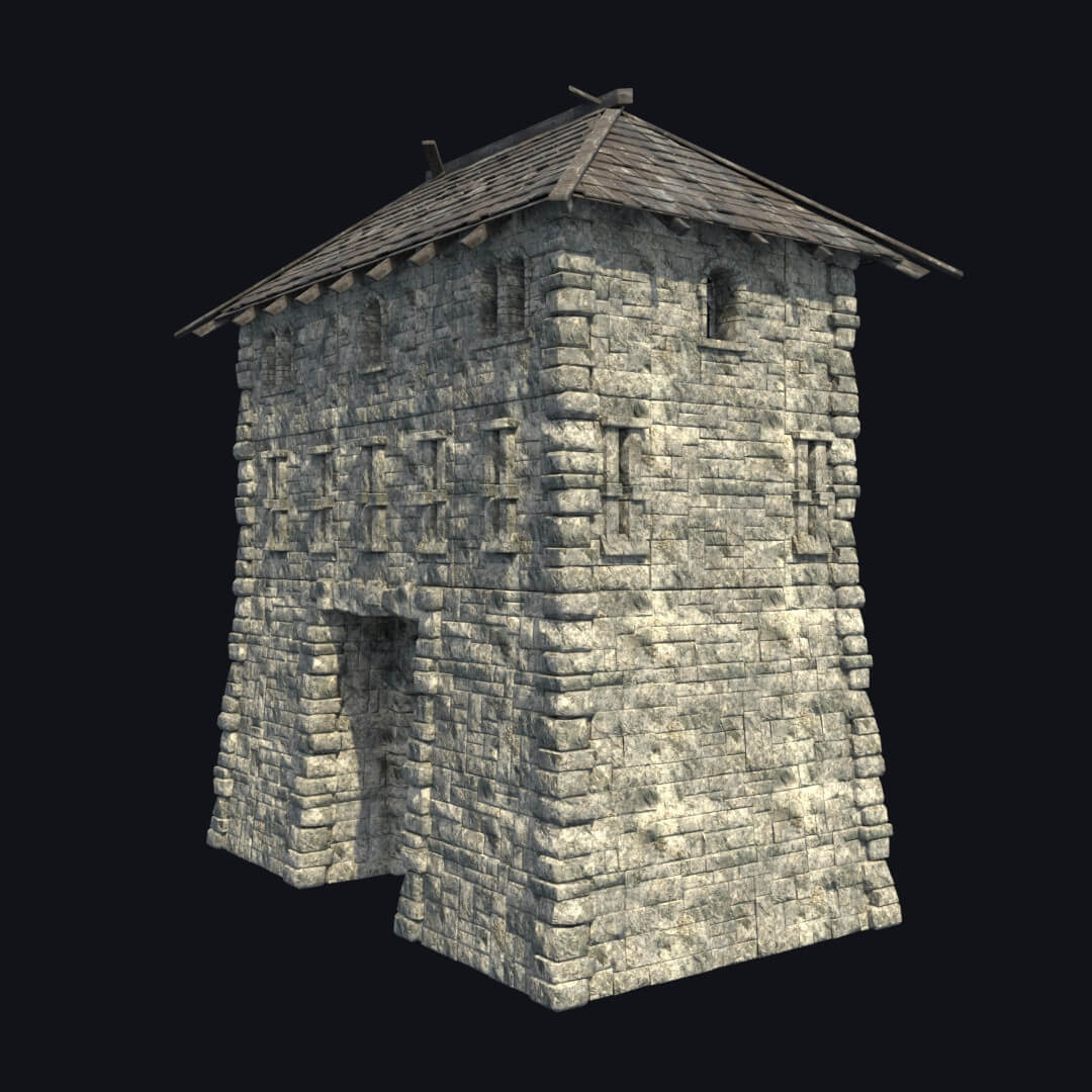 Fort Medieval Castle Tower Collection - 3D Model by Enterables