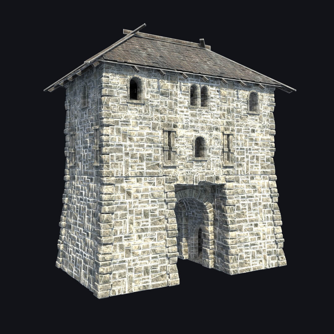 Fort Medieval Castle Tower Collection - 3D Model by Enterables