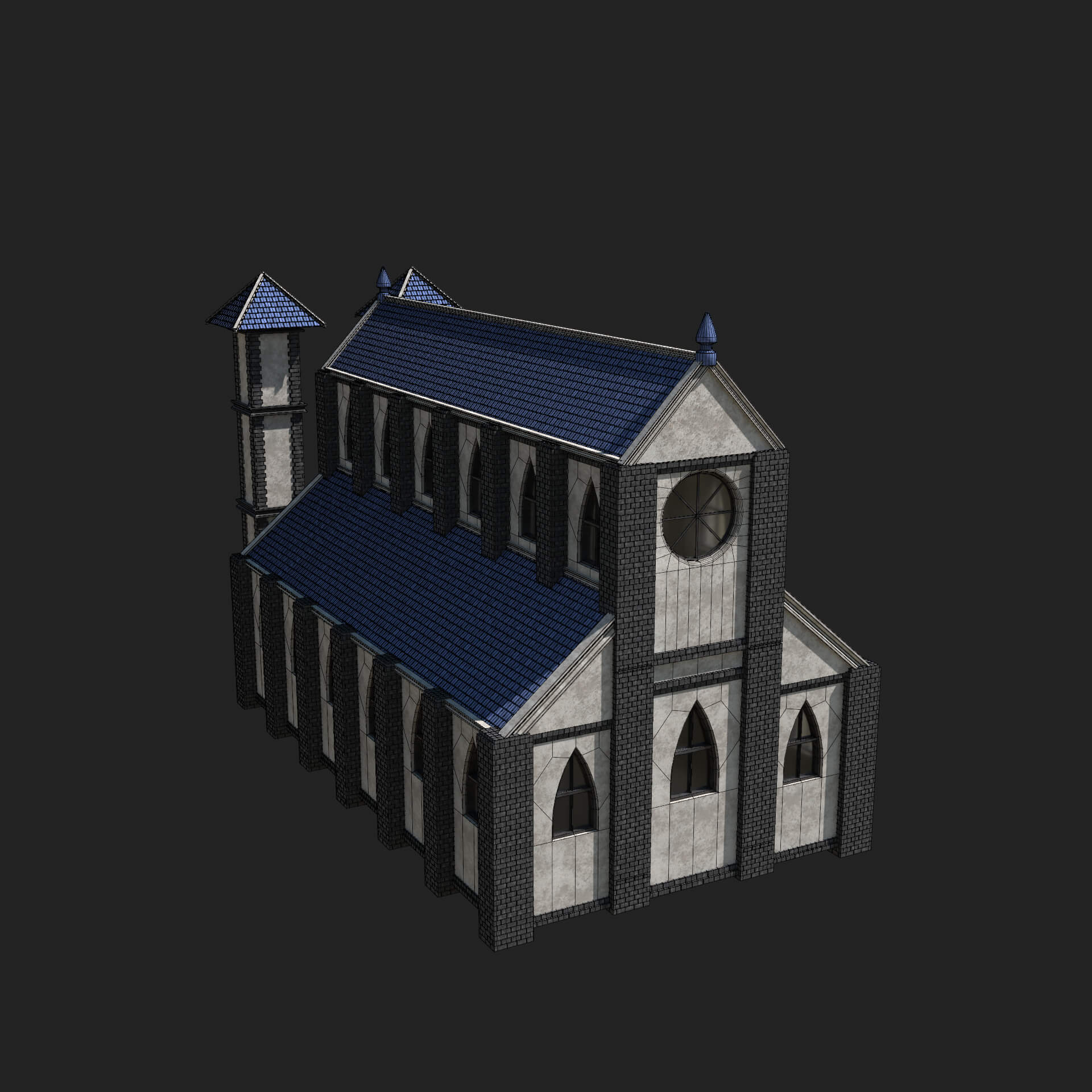 Gothic Medieval Cathedral Collection - 3D Model by Enterables