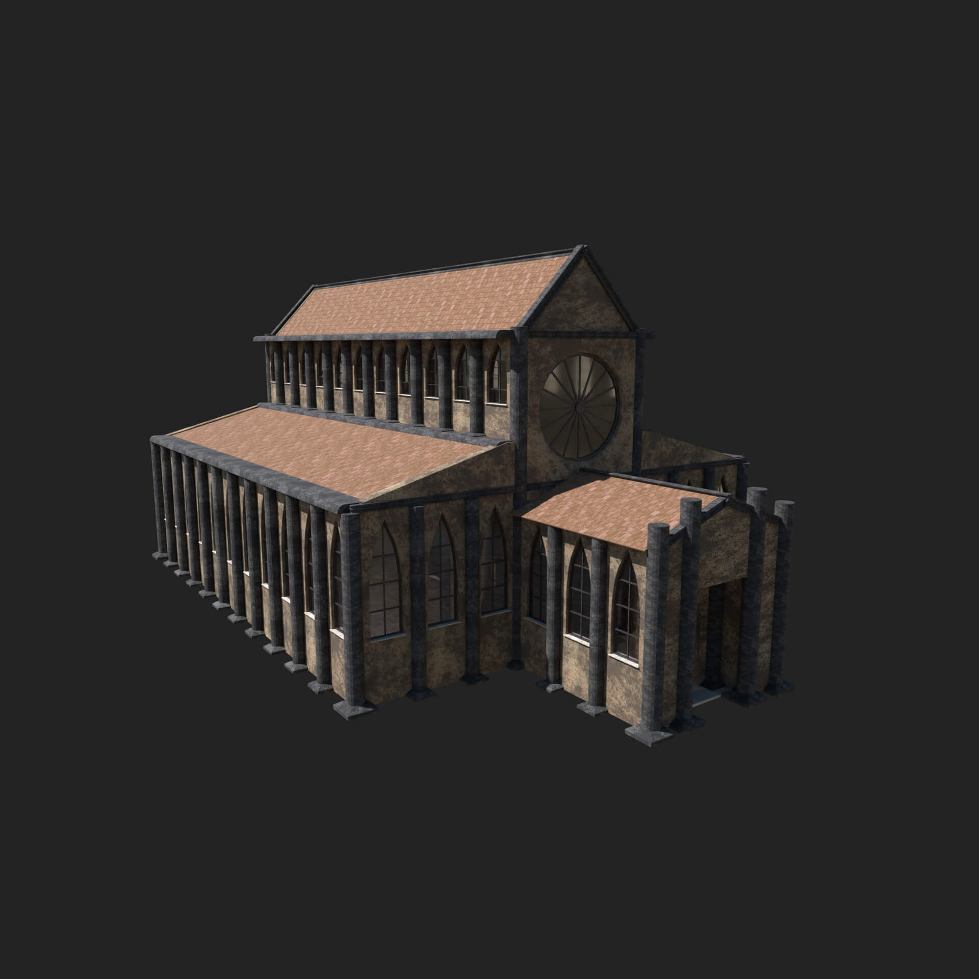 Gothic Medieval Cathedral Collection - 3D Model by Enterables