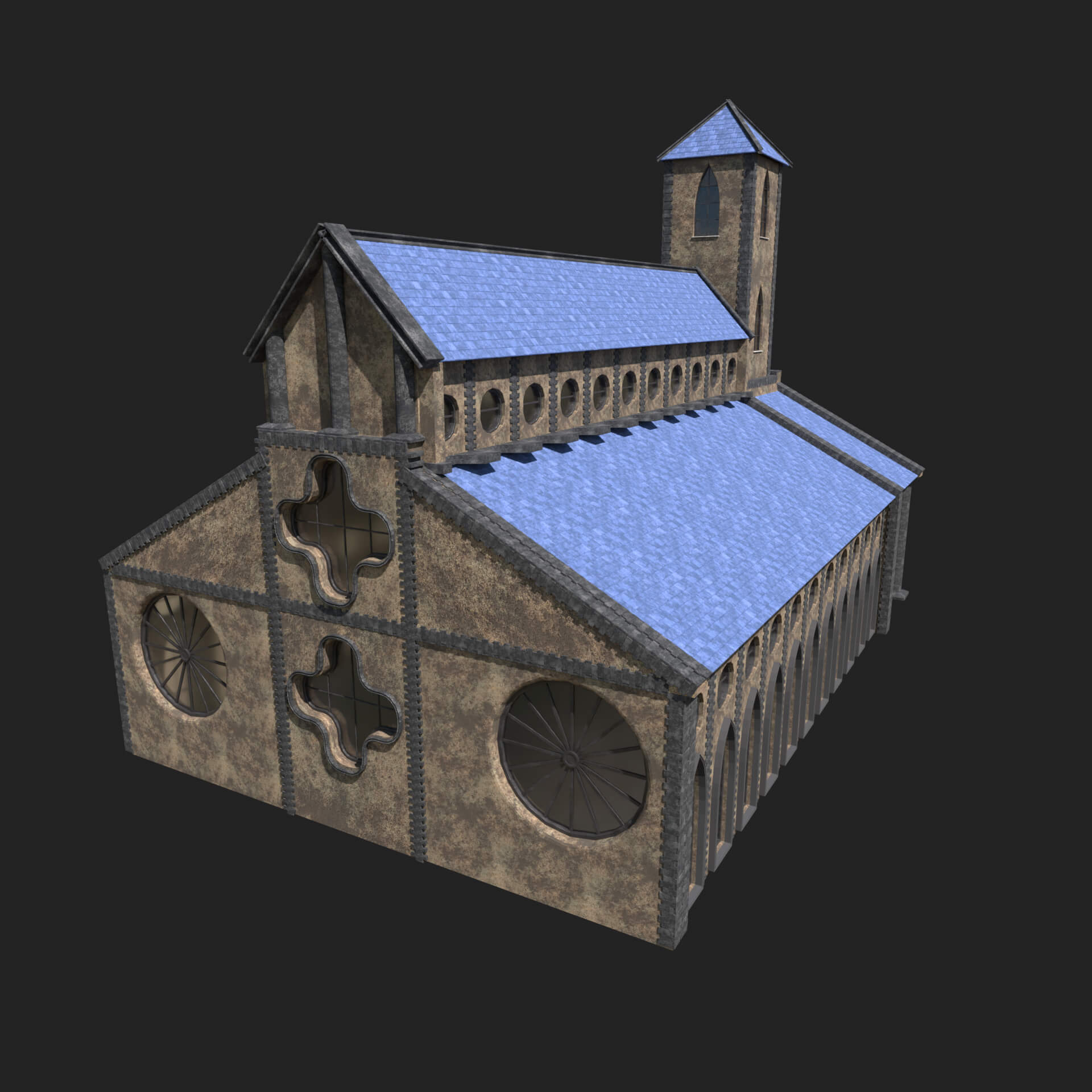Gothic Medieval Cathedral Collection - 3D Model by Enterables