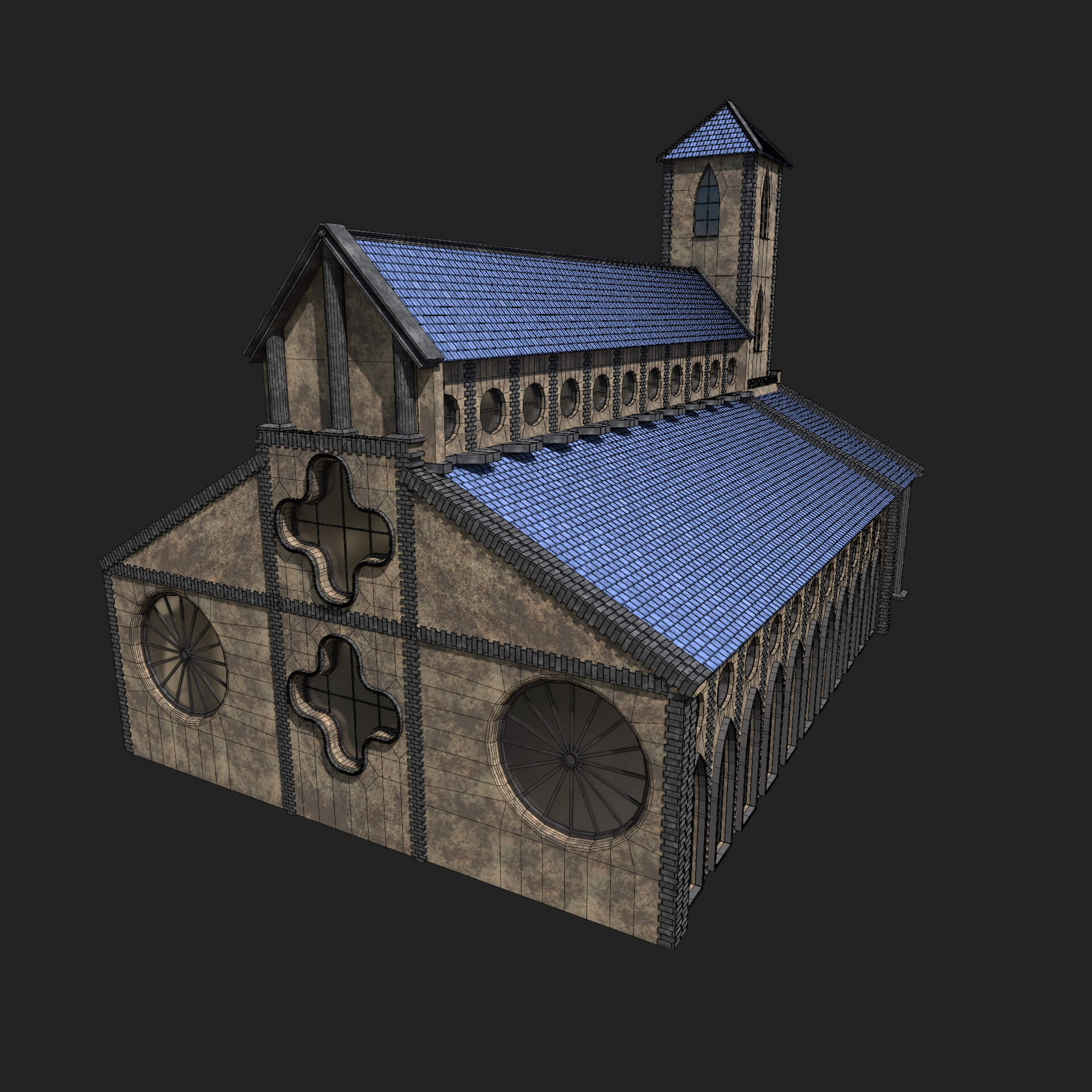 Gothic Medieval Cathedral Collection - 3D Model by Enterables