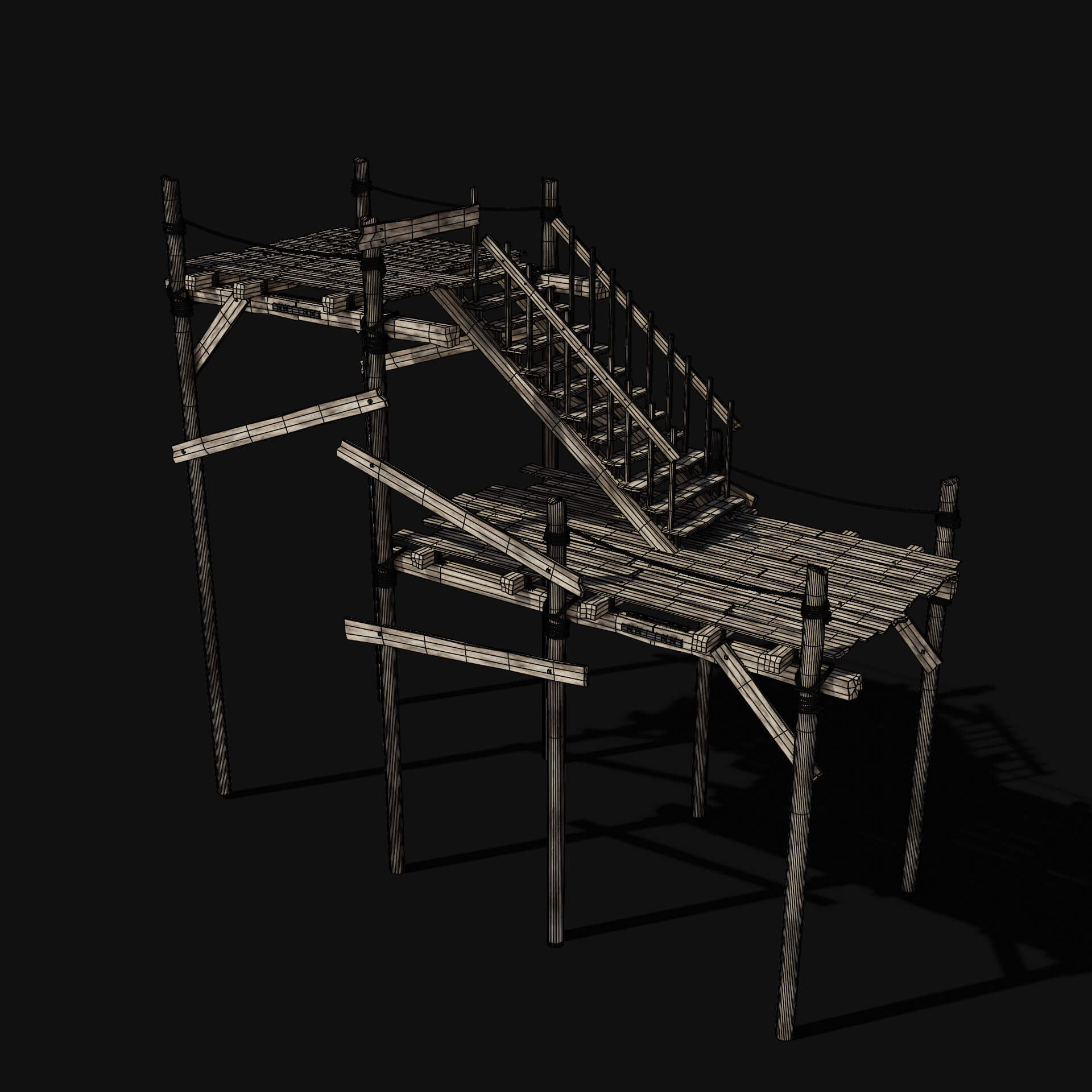 Harbor Docks Port Builder Collection - 3D Model by Enterables